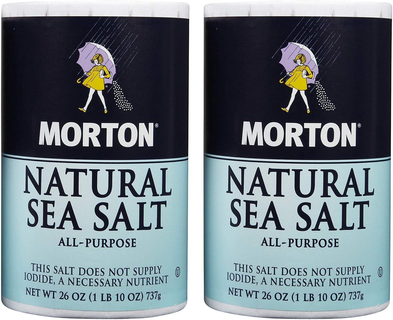 Amazon.com : Morton Salt Natural Sea Salt - 1.62 Pound (Pack of 2 ...