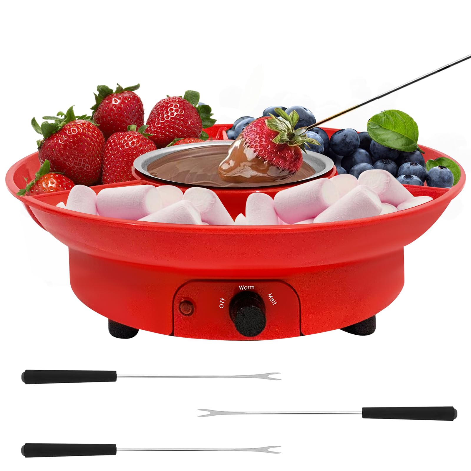 Amazon.com: Electric Fondue Pot Set for Chocolate and Cheese Chocolate ...