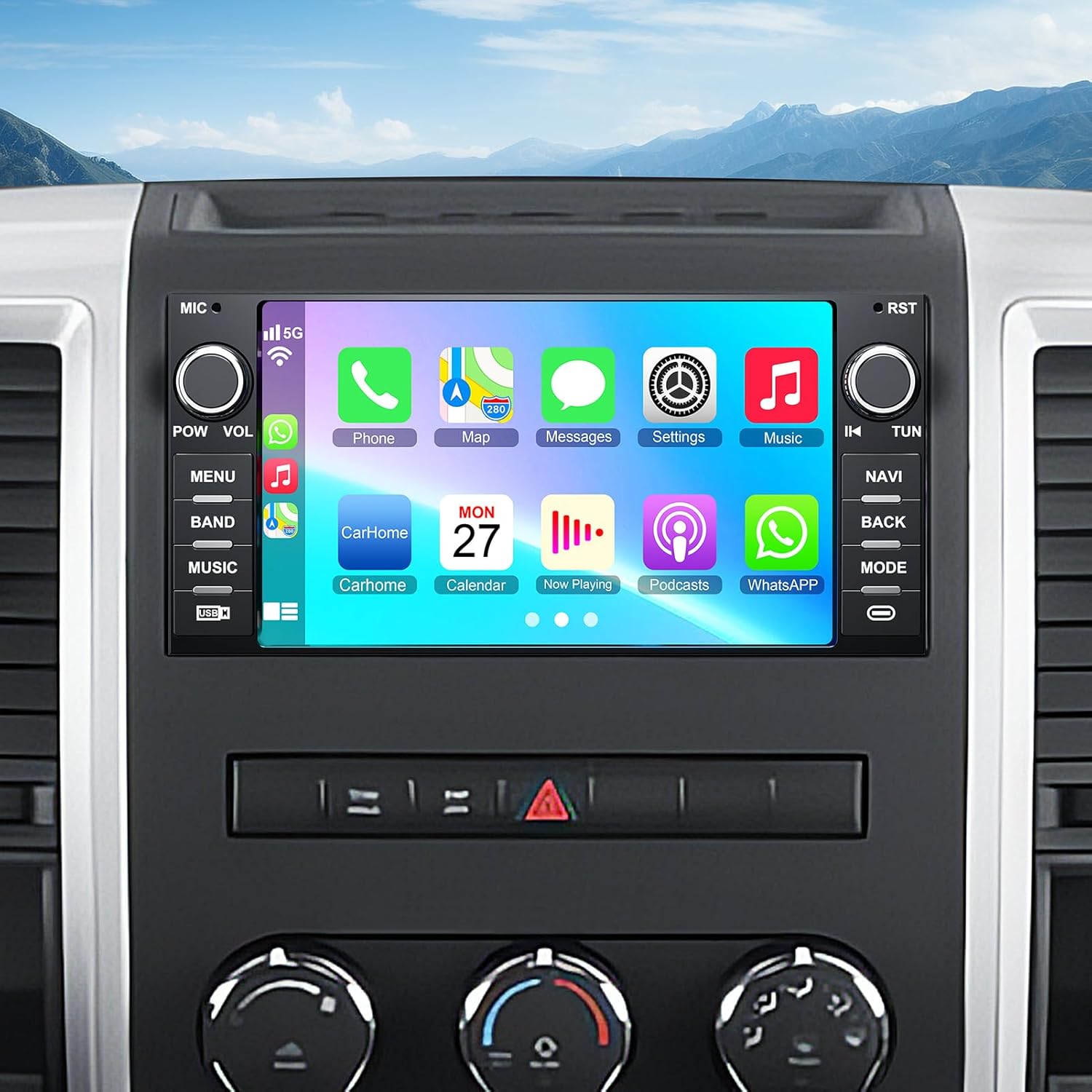 Amazon.com: Car Radio for Dodge RAM 1500 2500 3500 2009 2010 2011 2012 ...