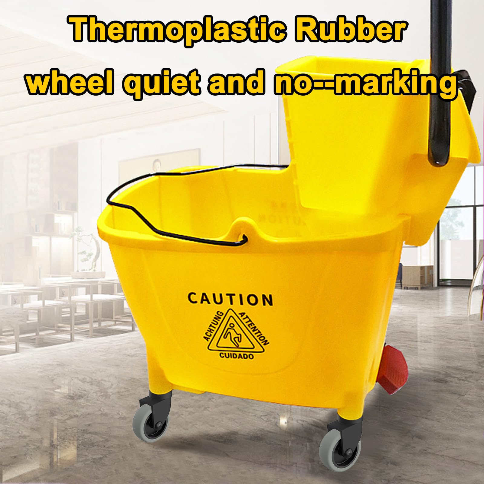 Snapklik.com : AAGUT Mop Bucket Replacement Casters 3" Set Of 8 Fits ...