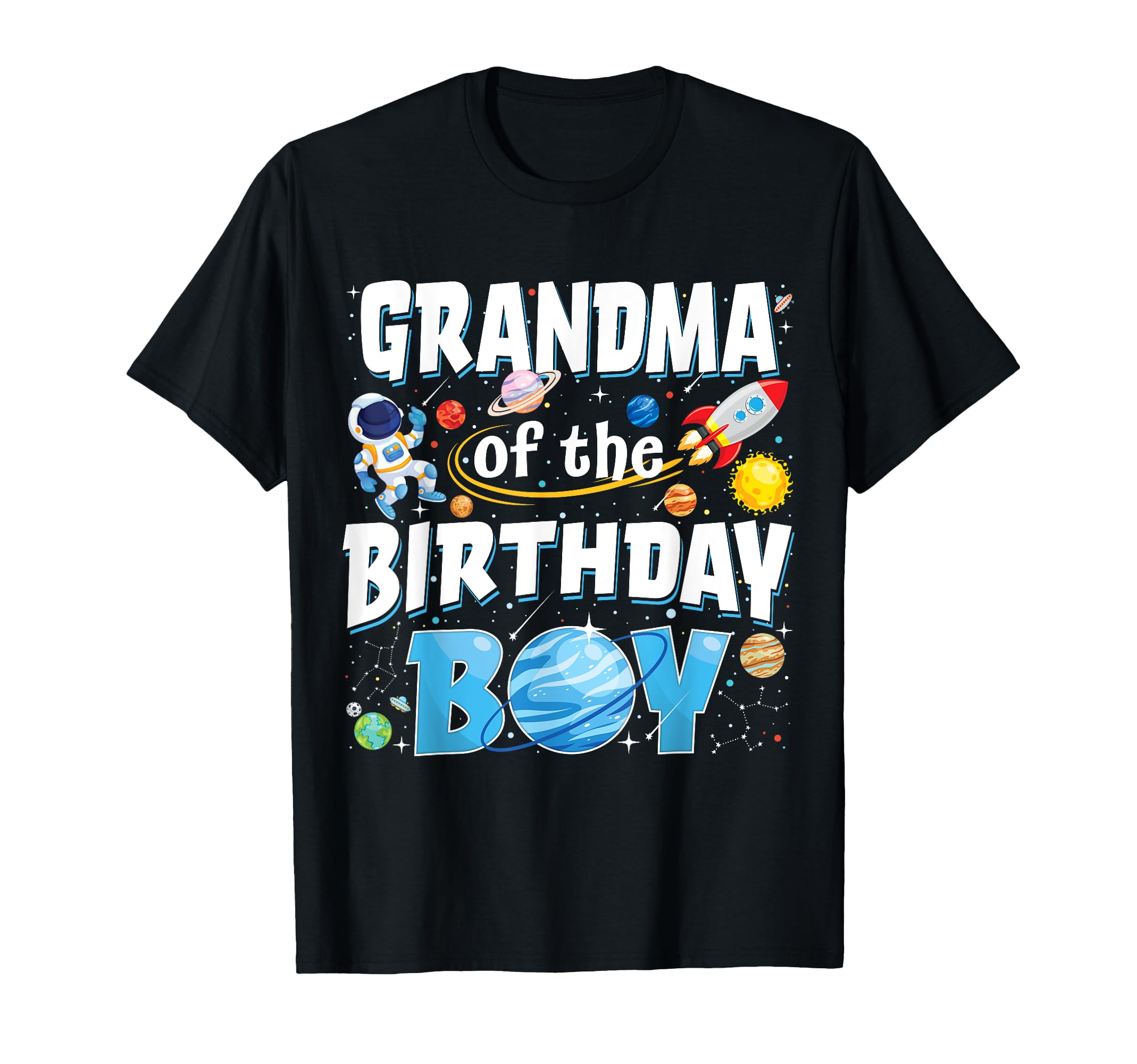 Amazon.com: Grandma Of The Birthday Boy Astronaut Family Space Planets ...