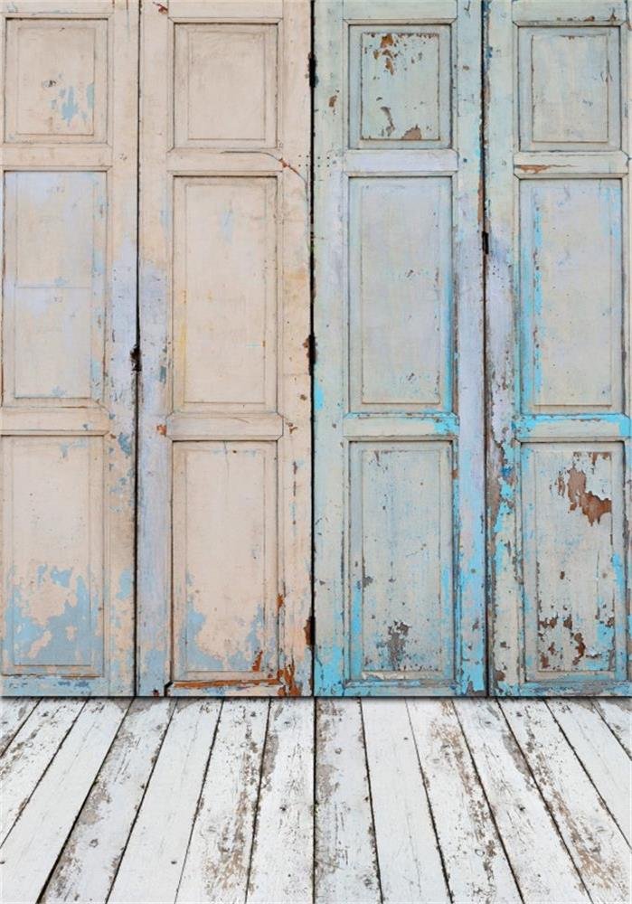 Amazon.com : AOFOTO 3x5ft Vintage Wooden Door Photo Background Old ...