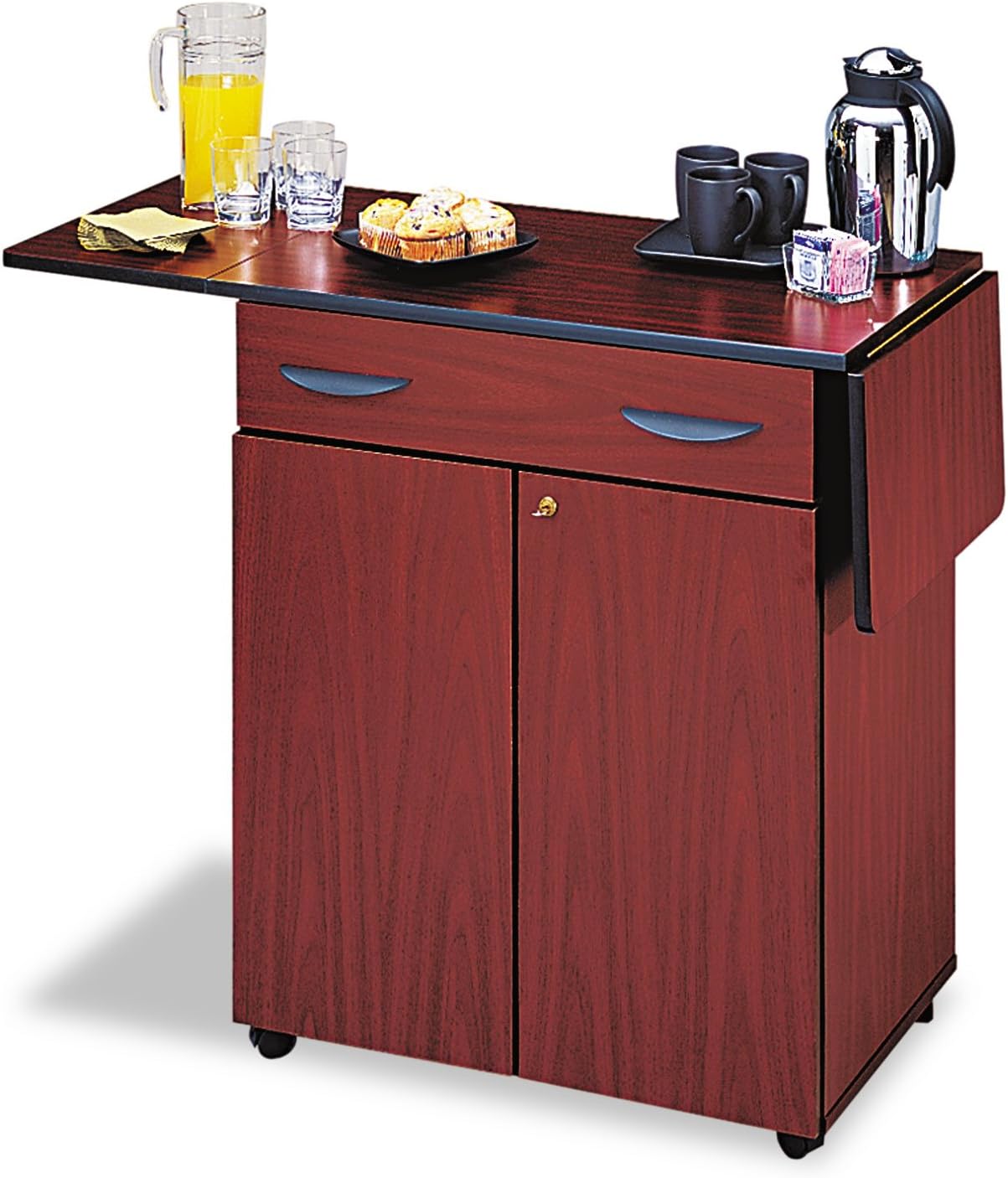 Amazon.com : Hospitality Service Cart Color: Mahogany : Utility Carts ...