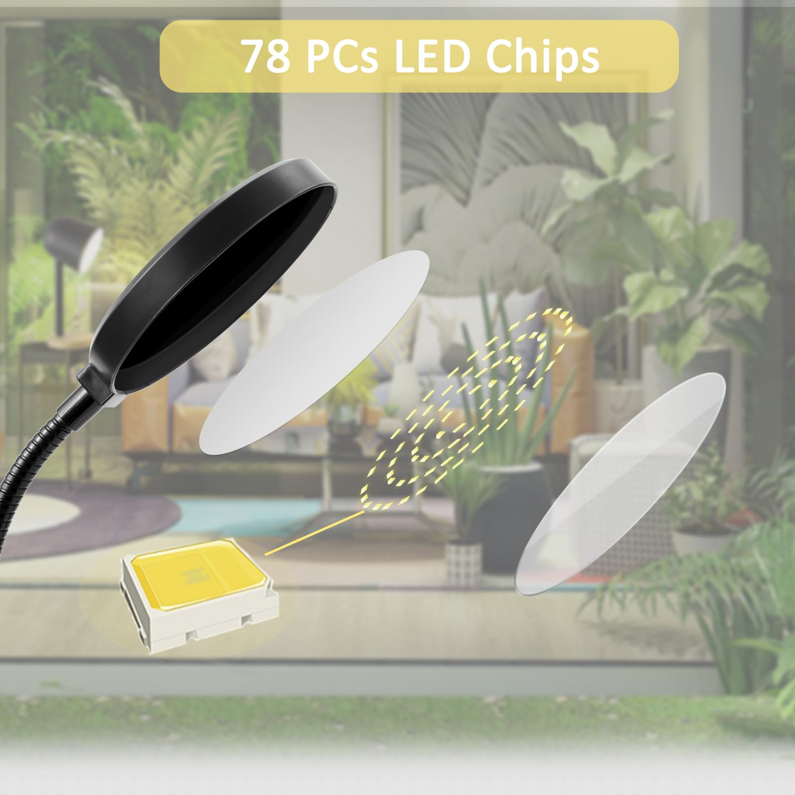 Snapklik.com : OPENBEAUTY Grow Lights For Indoor Plants, 15W Sunlike ...