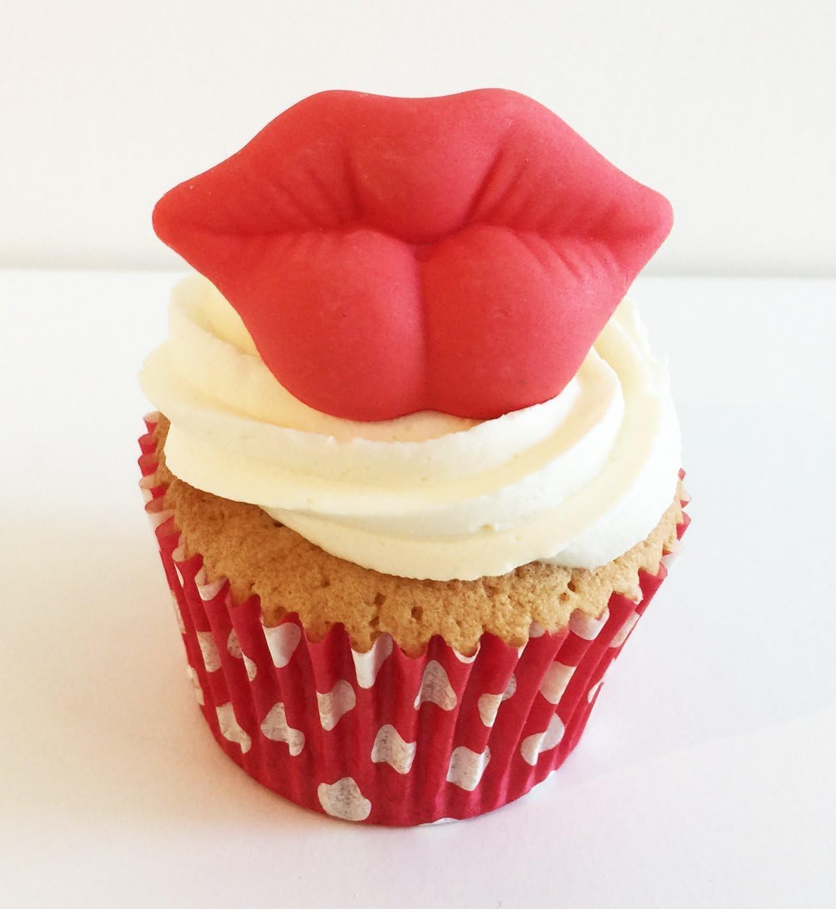 6 Large Red Sugar Lips- Gorgeous, Edible & Handmade with Love in The UK ...