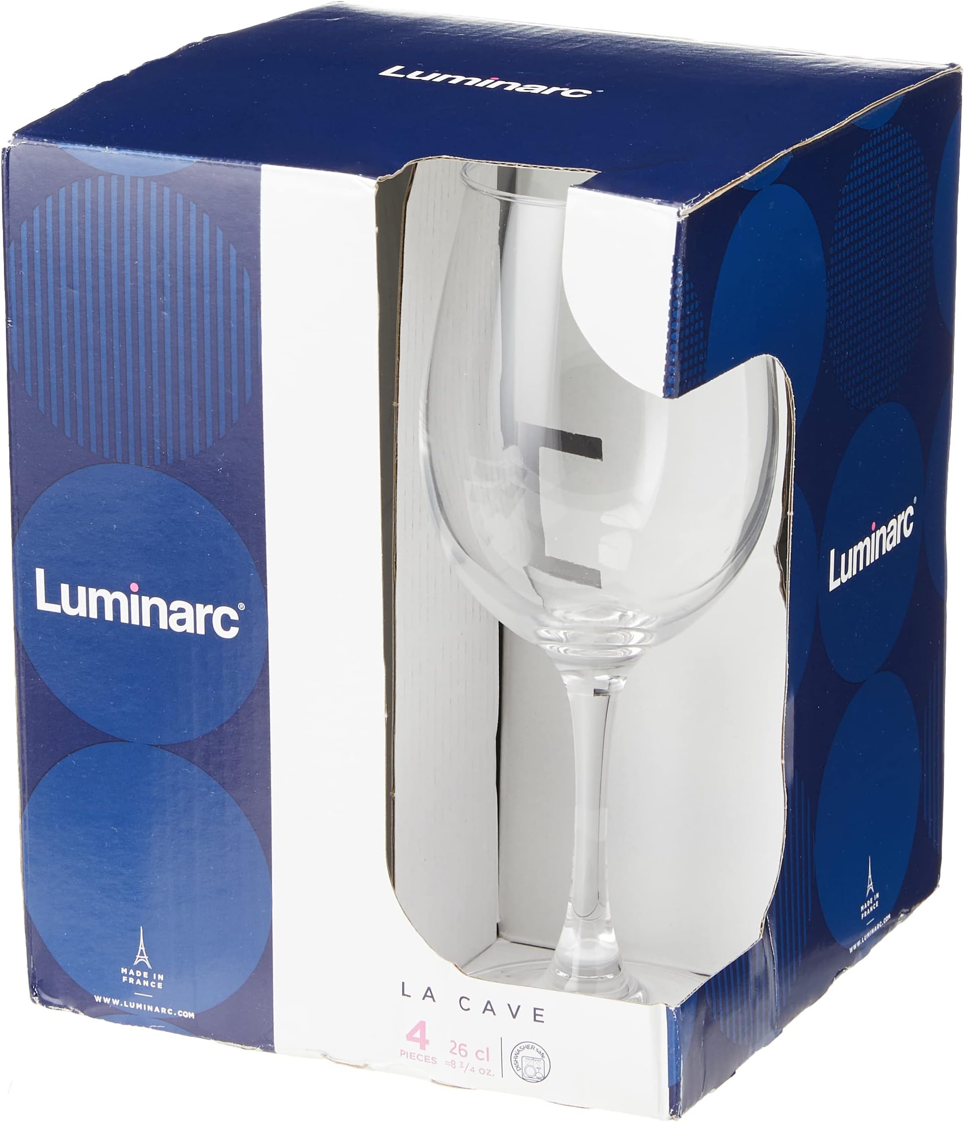 LUMINARC La Cave Wine Glass, 36cl, Pack of 6 : Amazon.co.uk: Home & Kitchen
