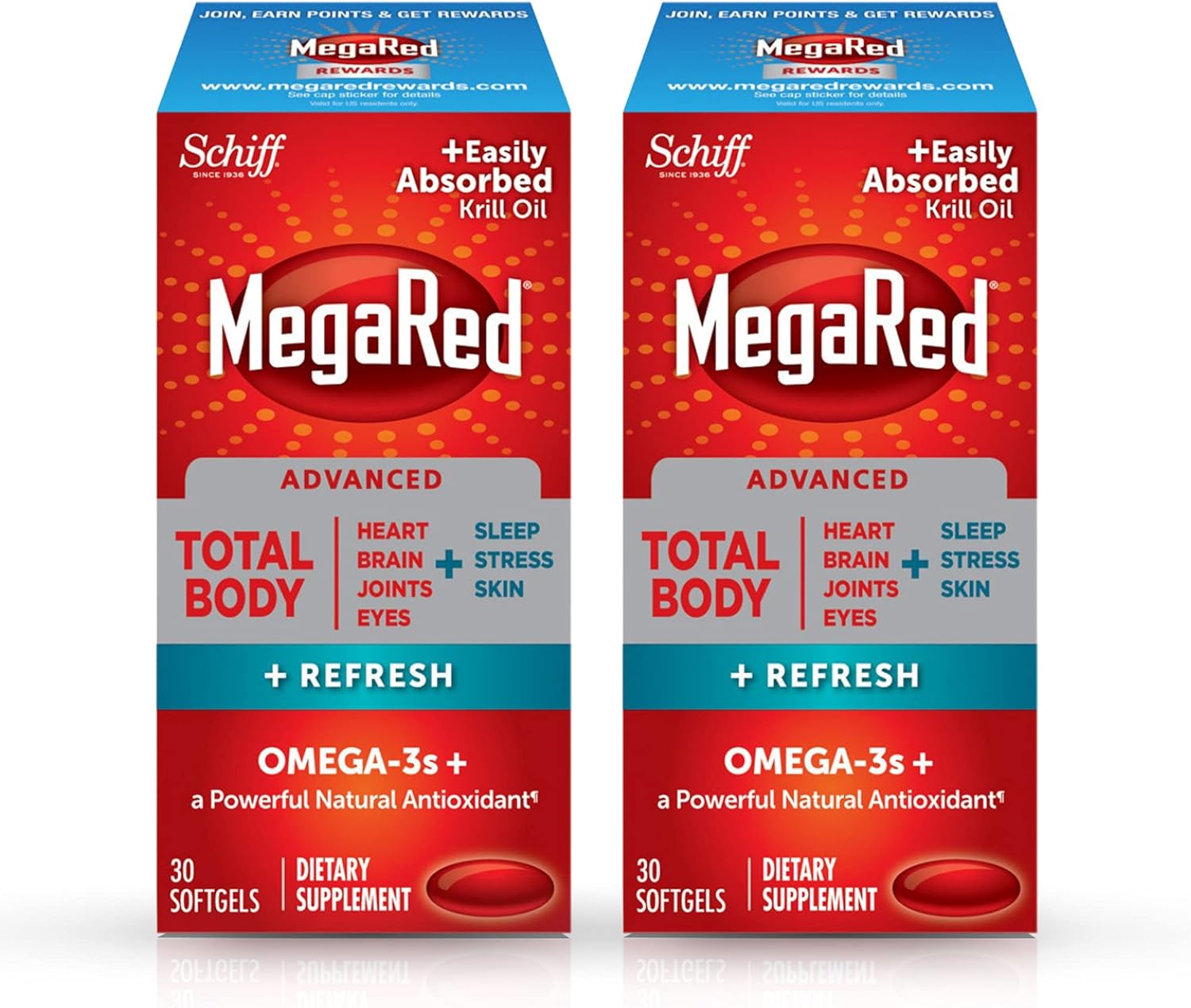 Amazon.com: Omega-3 Blend Supplement 500mg, MegaRed Total Body ...
