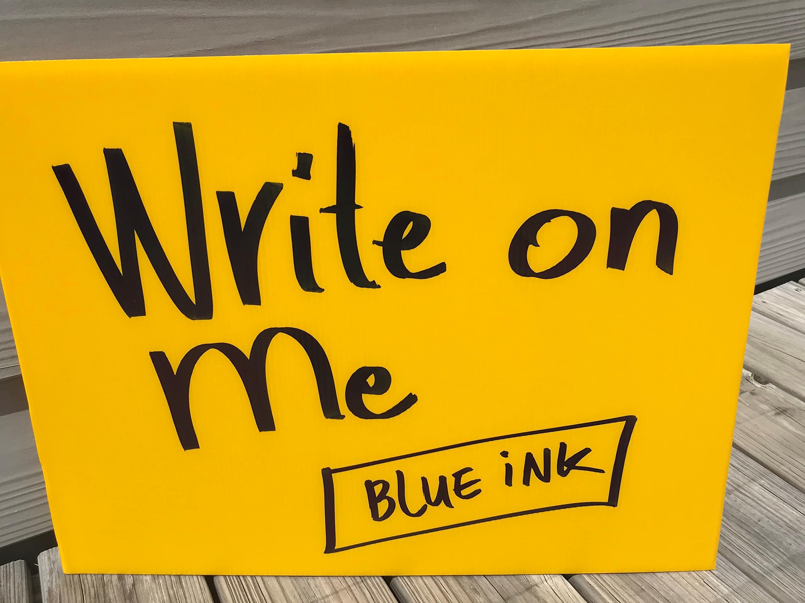 Amazon.com : 100 Signs Yellow 12"x18" x 4 mm Corruged Plastic Yard Sign ...
