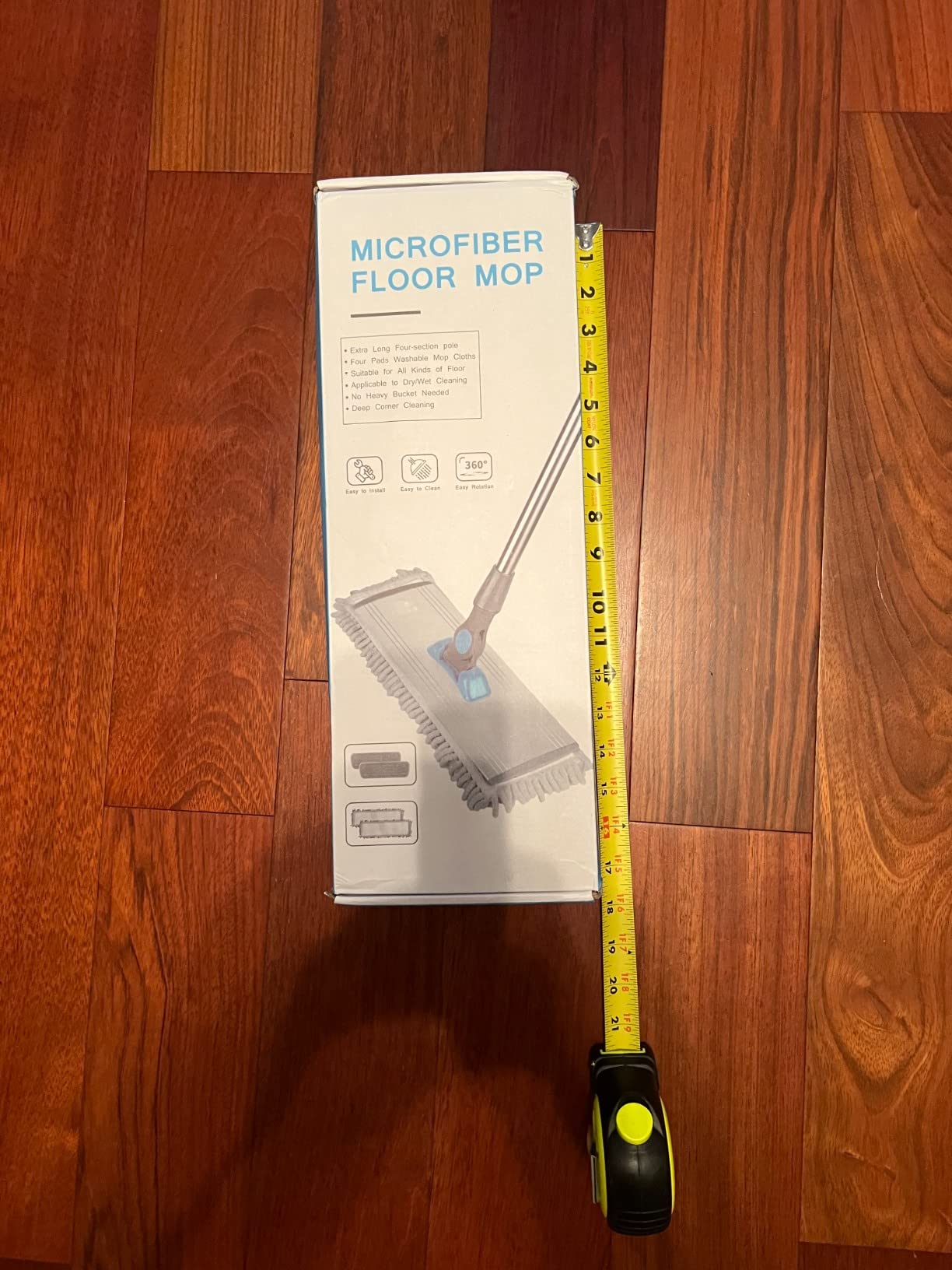 Amazon.com: Microfiber Dust Mop for Hardwood Floors - MANGOTIME Dry ...