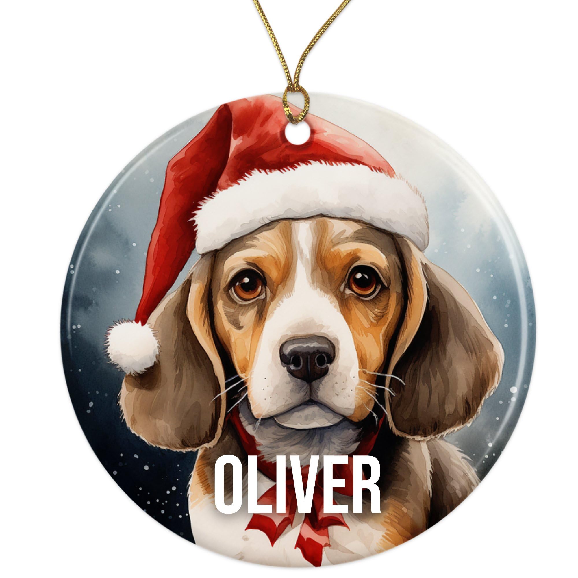Amazon.com: Beagle Personalized Dog Ornament - Pet Ornament for ...