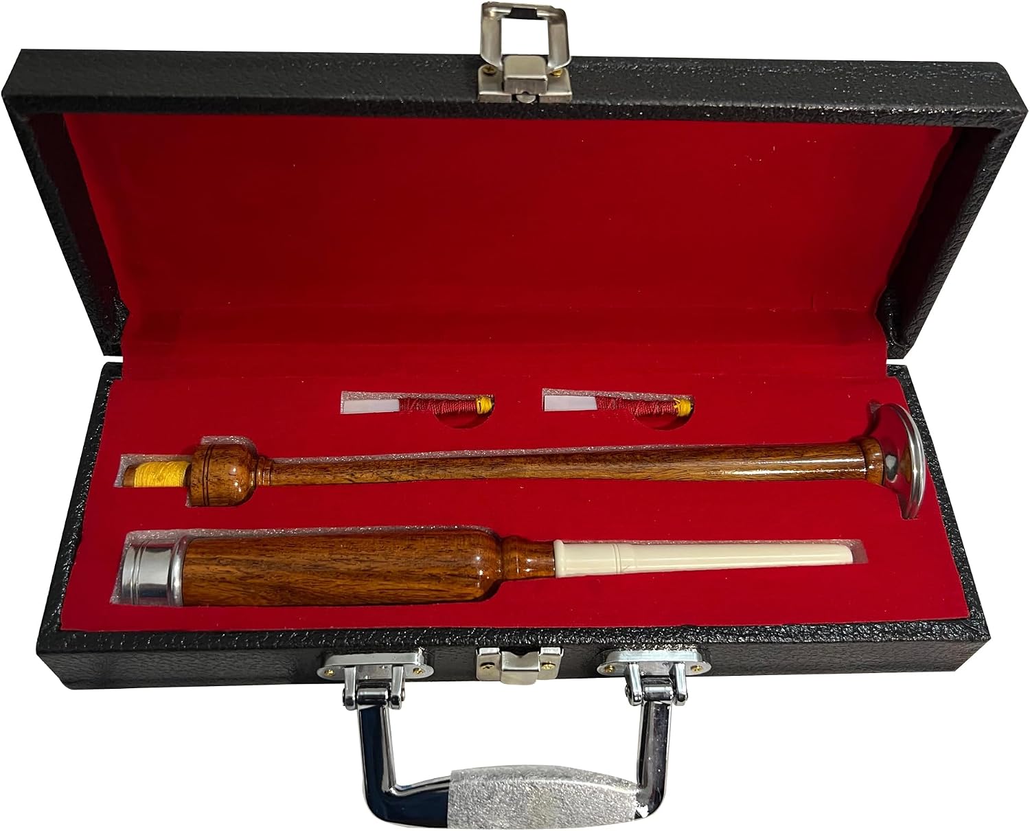 Amazon.com: Ashes Rosewood Practice Chanter Silver Mounts Wooden Box ...
