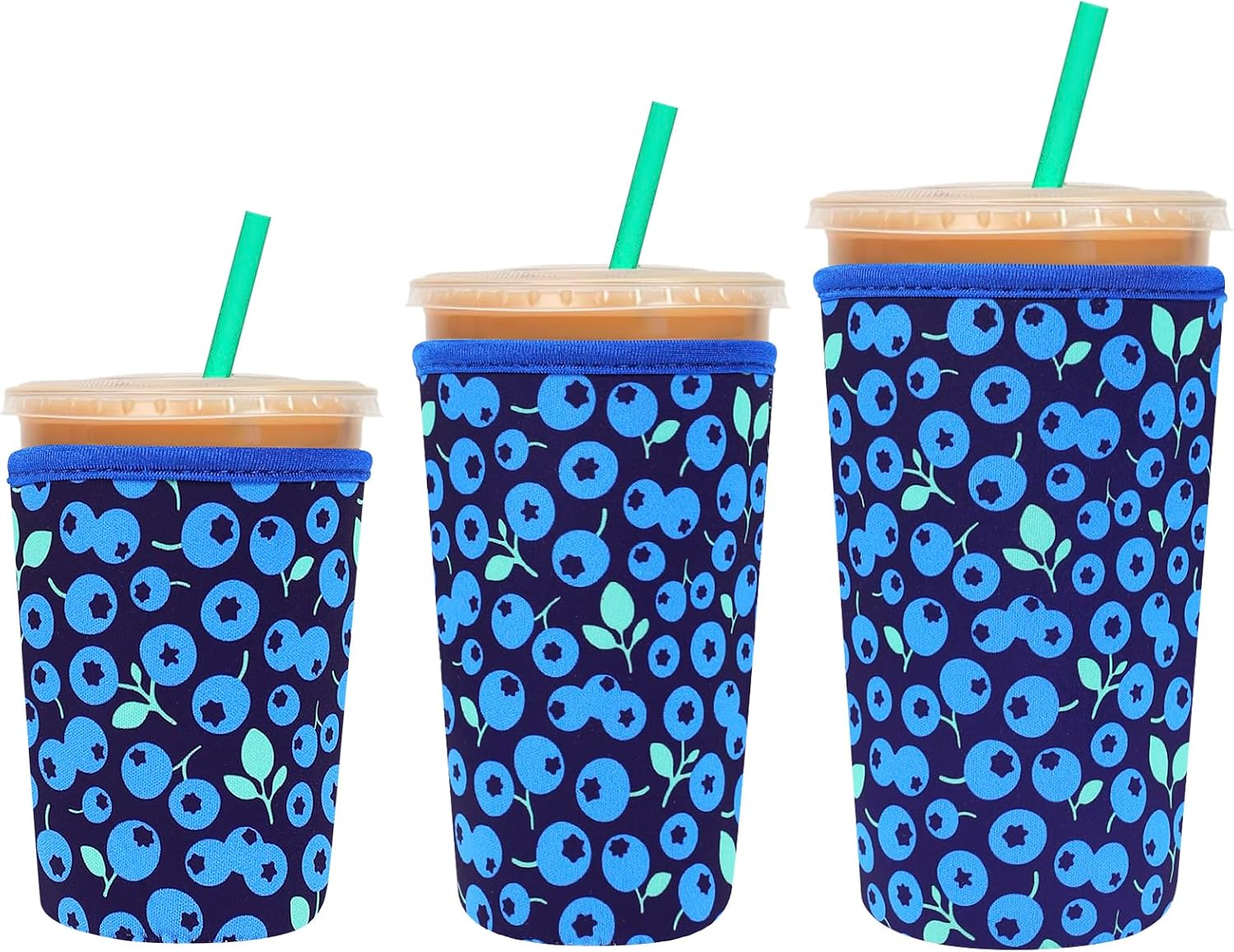 Amazon.com: 3 Pack Reusable Sleeve for Iced Coffee Cup, Coffee Neoprene ...