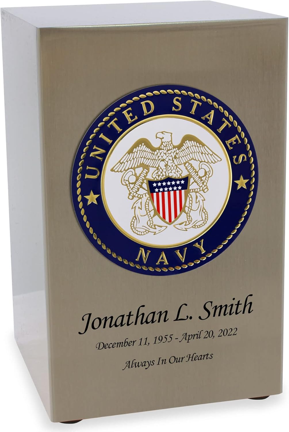 Amazon.com: Navy Veteran Cremation Urn for Ashes - Full Color United ...