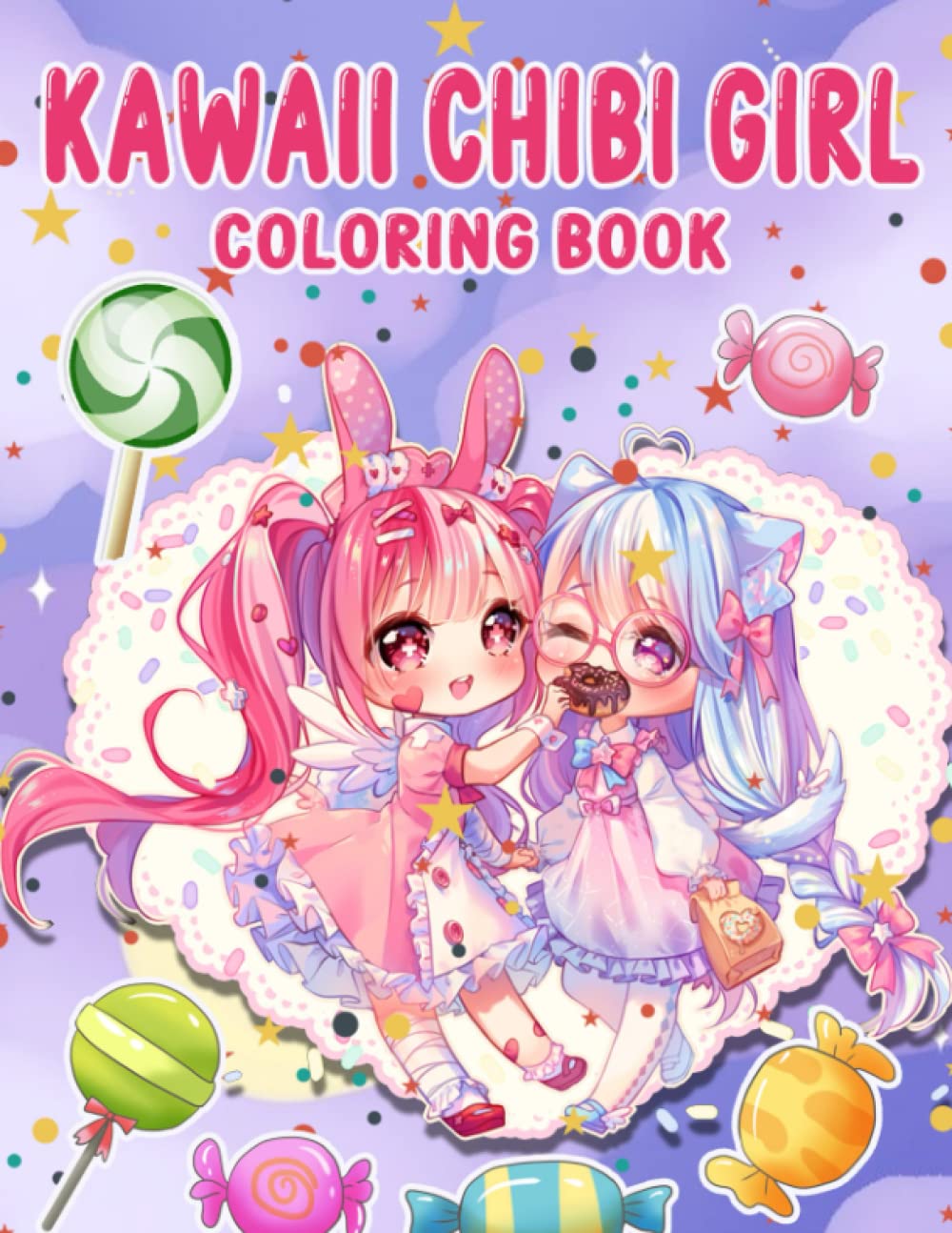 Buy Kawaii Chibi Girls Coloring Book 2022 Edition: For Kids with Cute ...