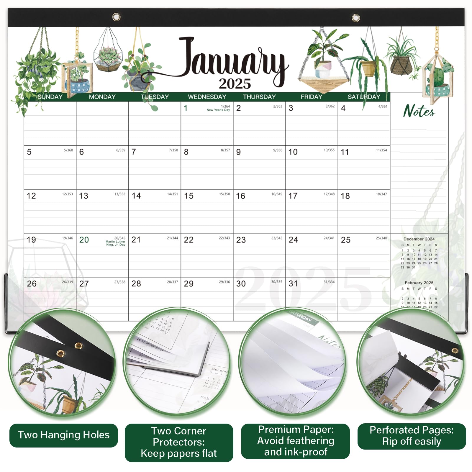 Snapklik.com : 2025 Desk Calendar - 12 Months Desk Calendar 2025, JAN ...
