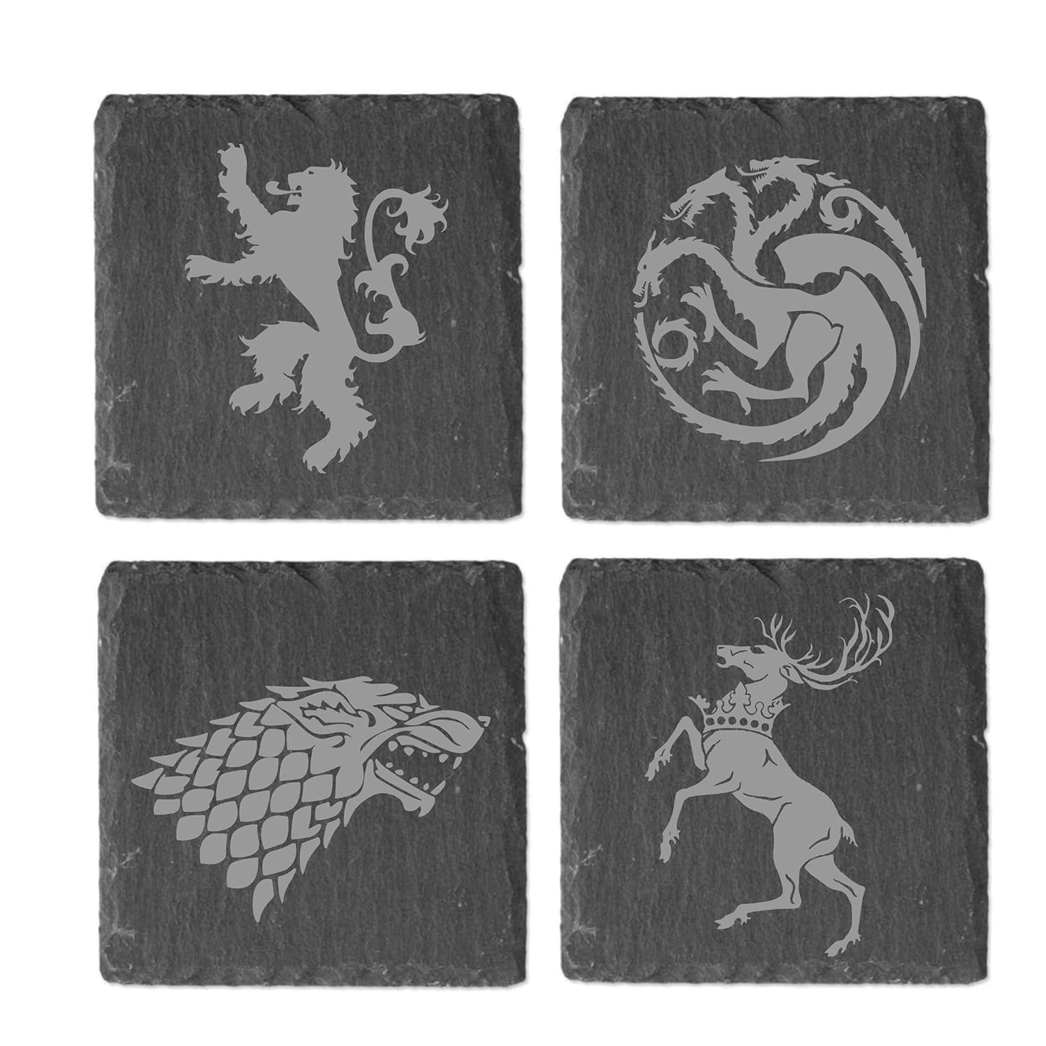 Amazon.com: Slate Coasters GOT House Sigils Emblems : Handmade Products