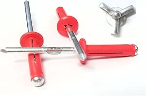 Amazon.com: Fluorescent Red Exploding Pop Rivets 3/16" Tri-Fold Small ...