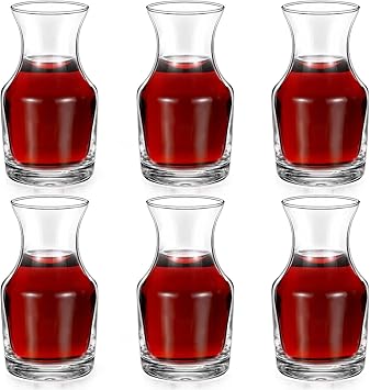 Single Serving Wine Carafe Glass Mini Carafe Individual Wine Decanter ...