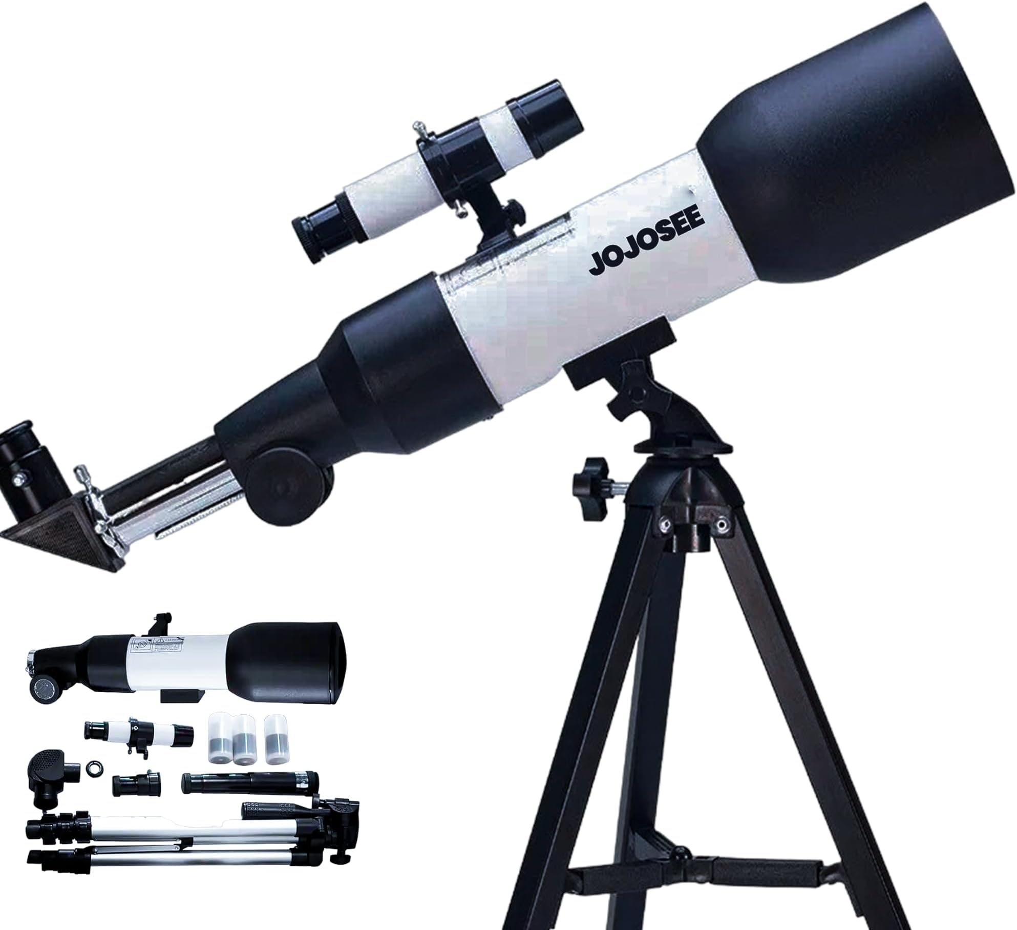 Telescopio Astronomico Luneta Telescópica Profissional - Com Tripé de 38cm - Abertura de 60mm ...