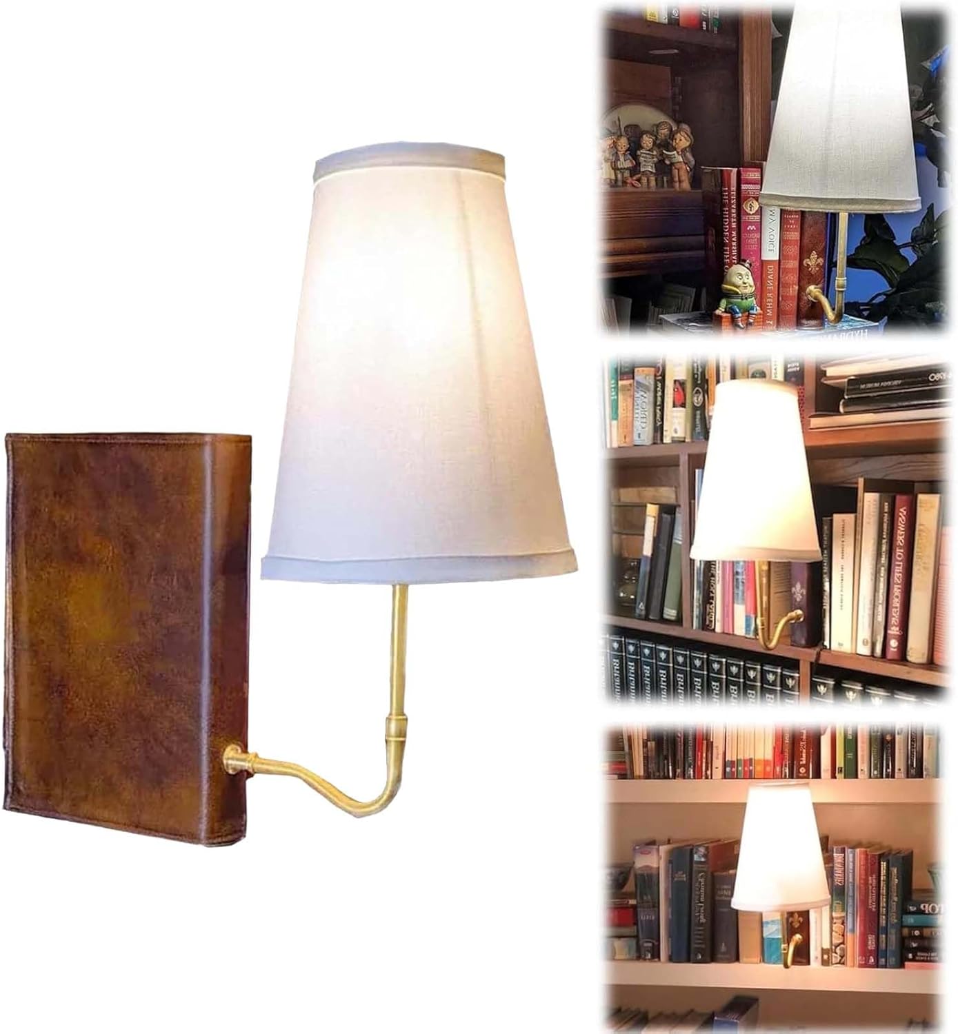 The Classic Literary Lamp,Bookshelf Lights,Vintage Book Lamp,Bookcase ...