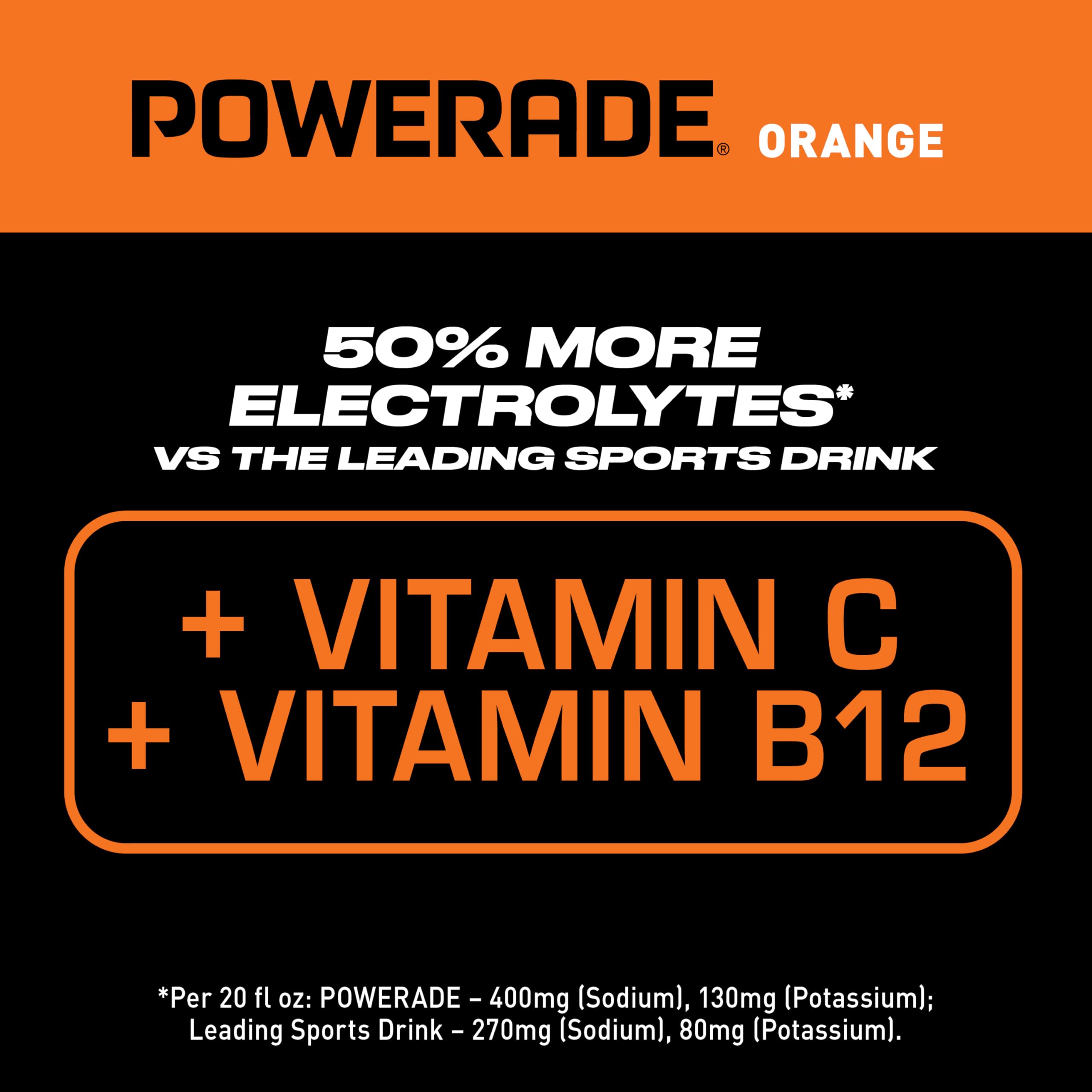Snapklik.com : POWERADE Sports Drink Orange, 20 Ounce
