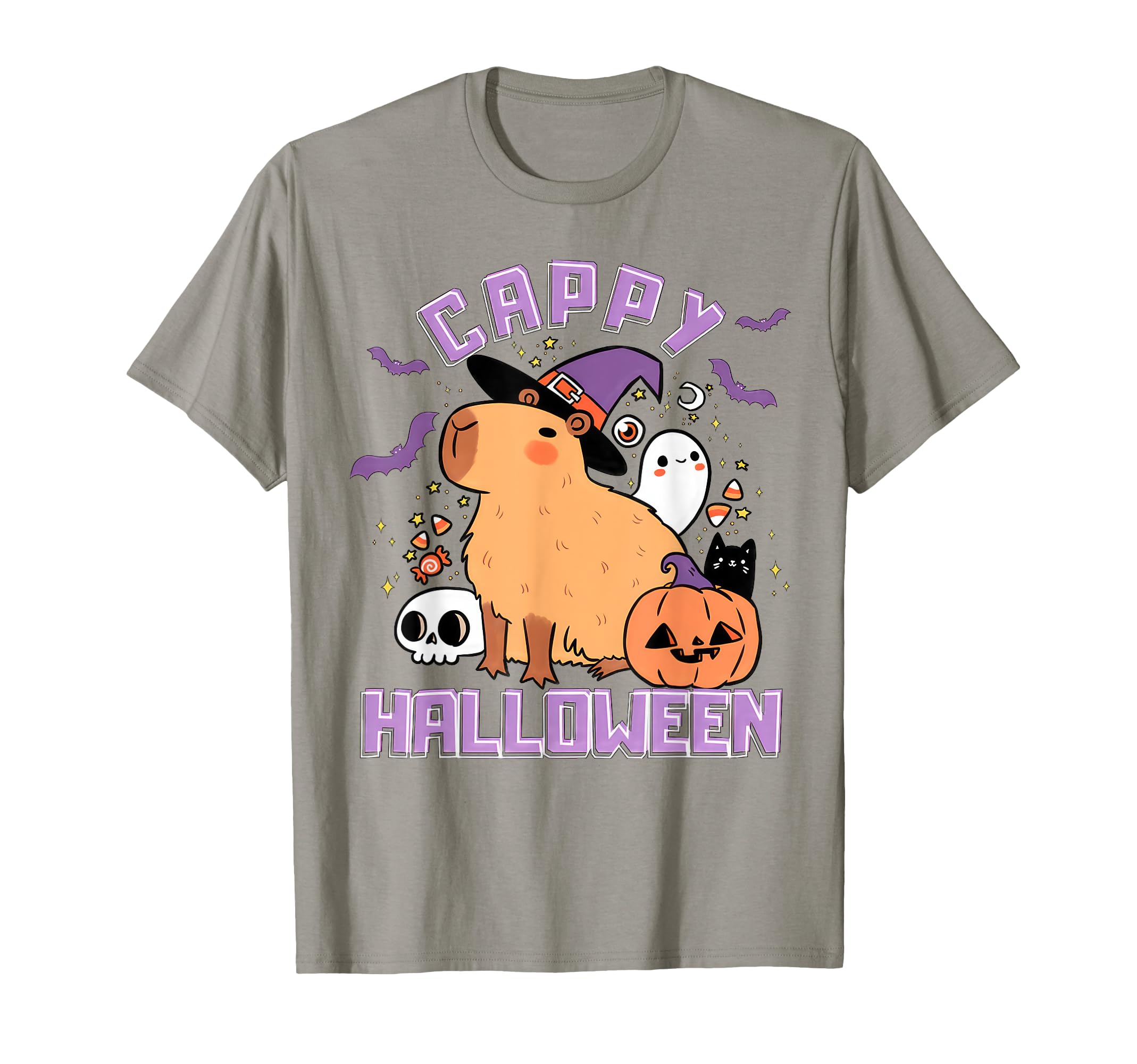 Amazon.com: Cappy Halloween Cute Capybara Halloween T-Shirt : Clothing ...