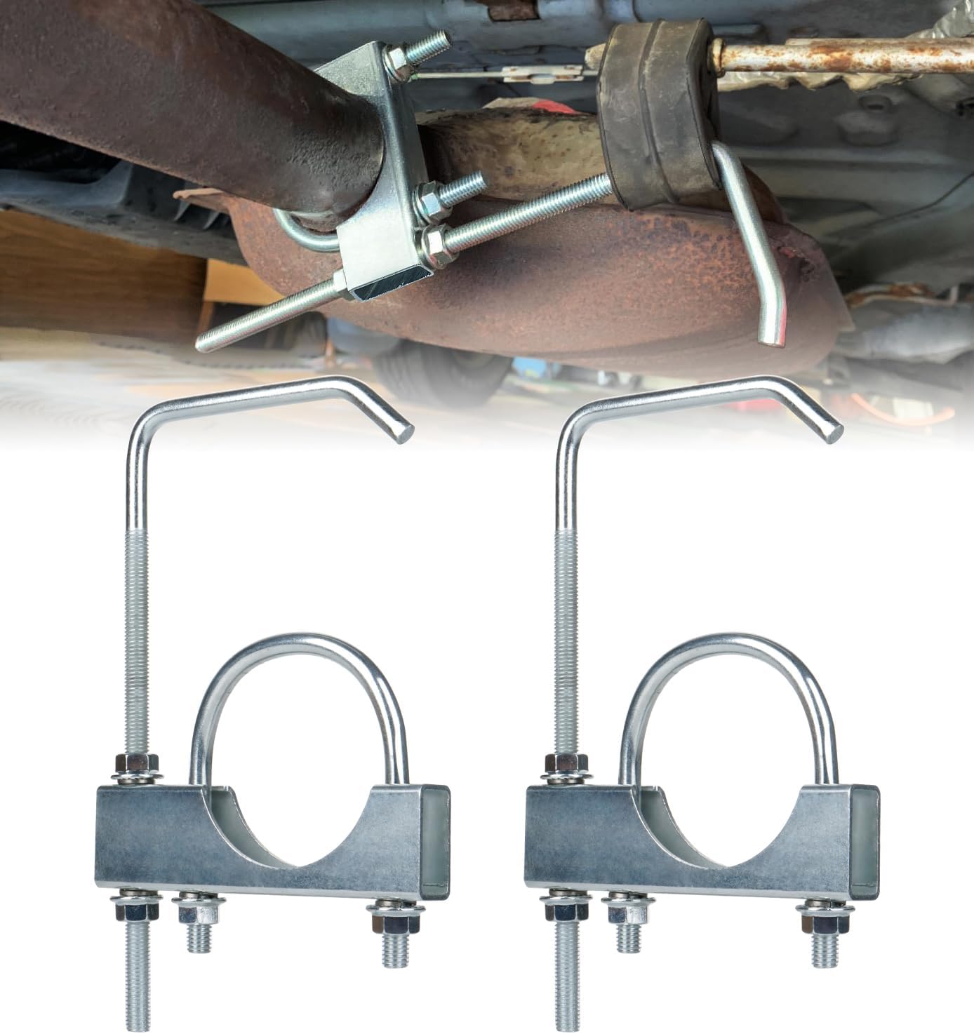 Amazon.com: 2-1/2" Universal Clamp On Exhaust Hanger - MADE IN THE USA ...