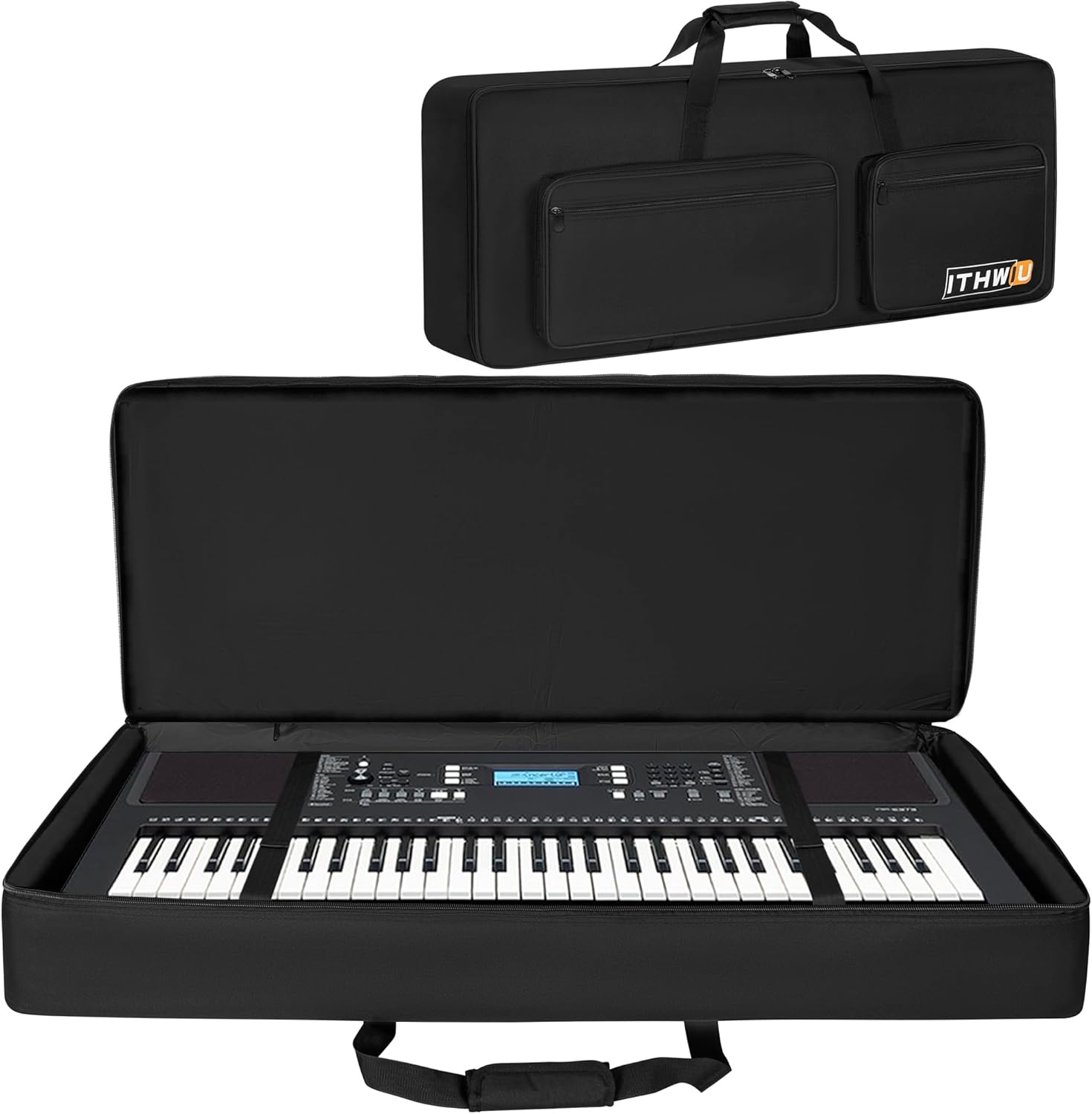 Amazon.com: ITHWIU Padded 8mm Shockproof 61 Keys Keyboard Case Electric ...
