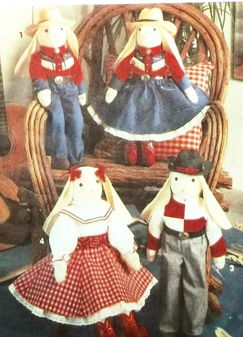 Amazon.com: Simplicity Crafts Pattern 9336 Decorative Stuffed 24" Bunny ...