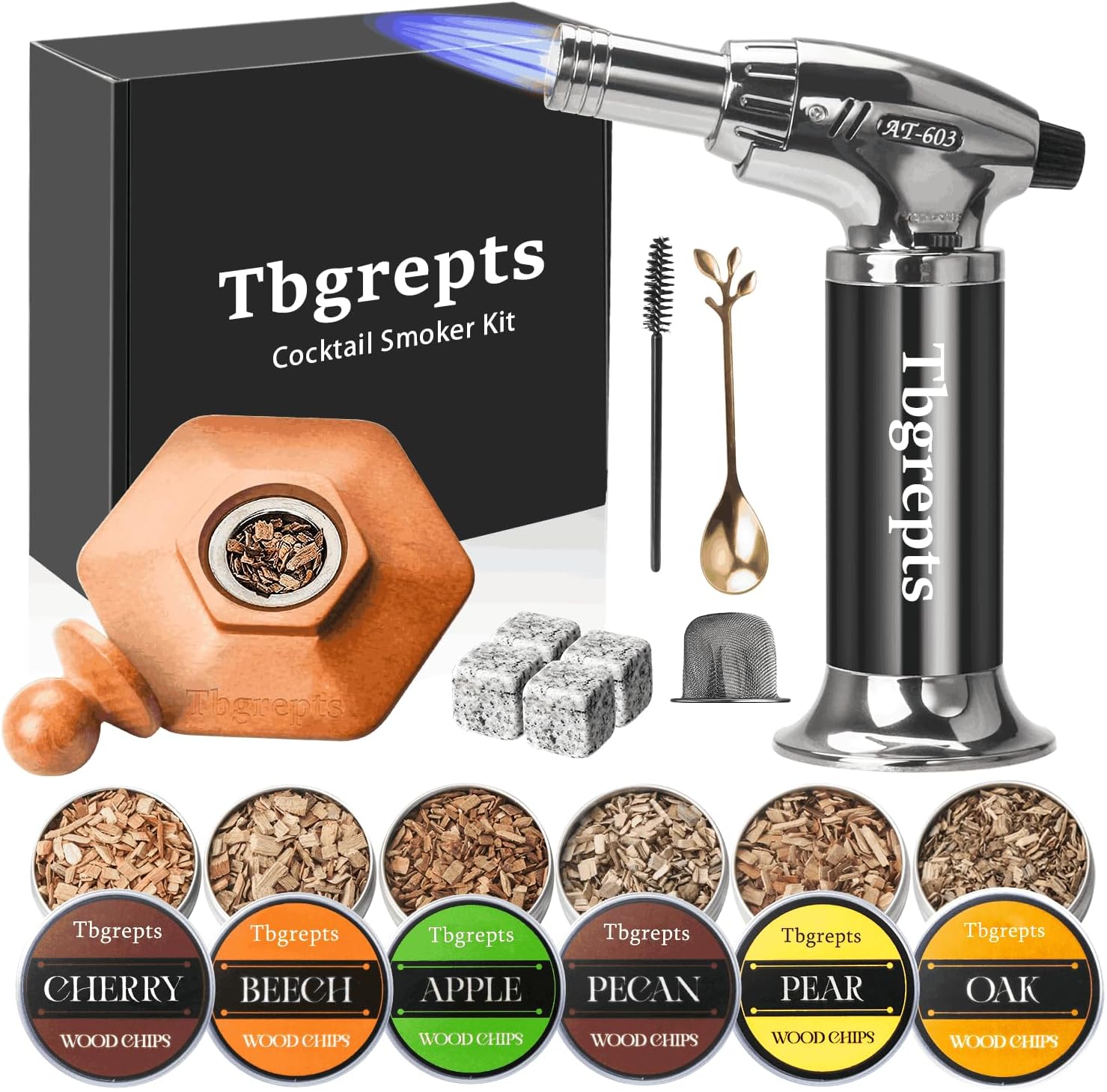 Amazon.com : Smoke Whiskey Cocktail Kit with Torch, Dome and 6 Flavors ...