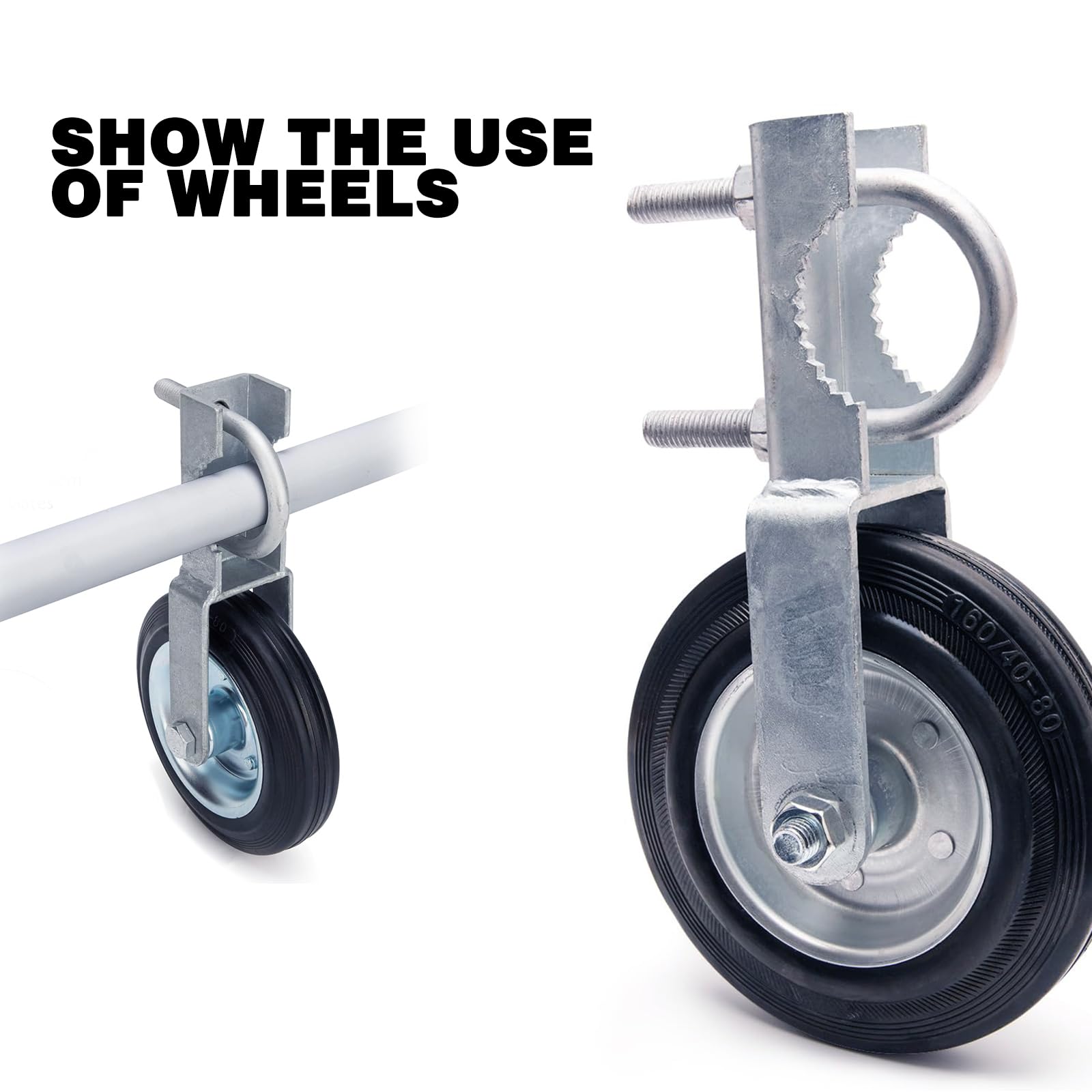 Snapklik.com : Gate Wheels For Metal Tube Gate Driveway Gate Fence ...