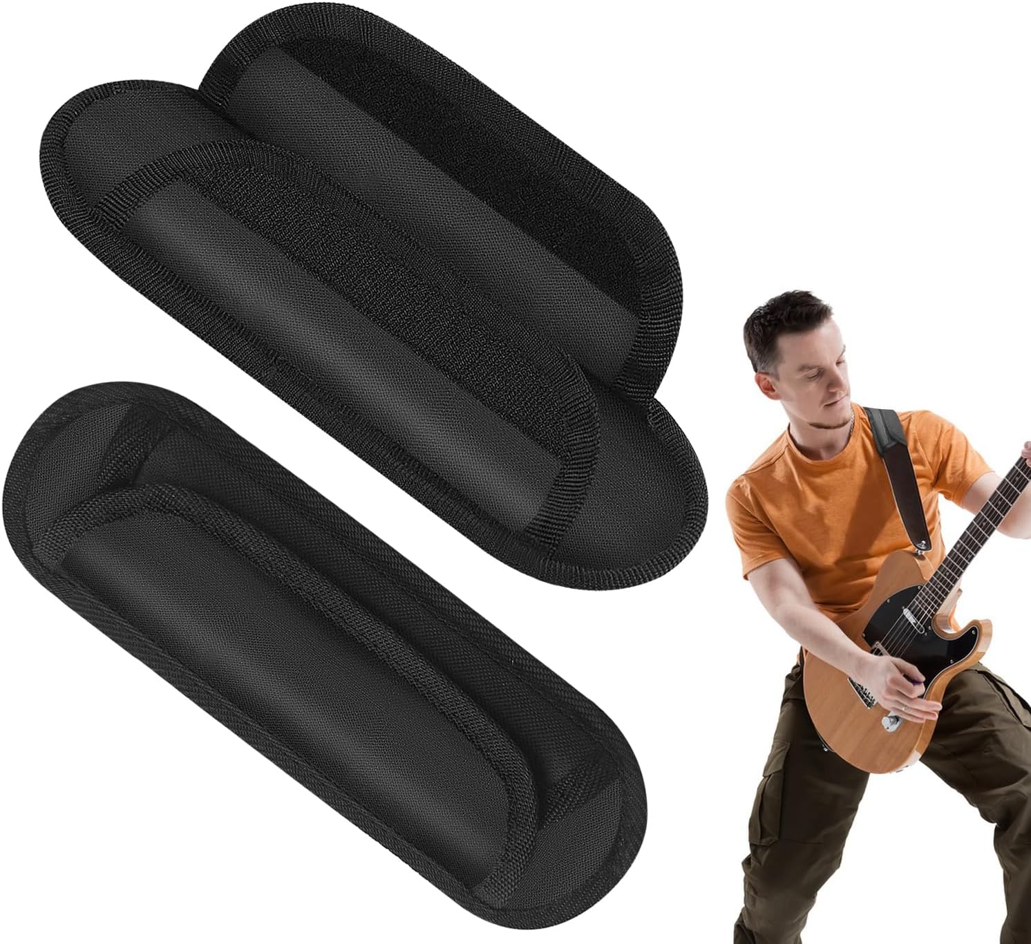 MoMbod 2Pcs Shoulder Strap Pad Universal Shoulder Relief Pad Black Decompression Air Cushions ...