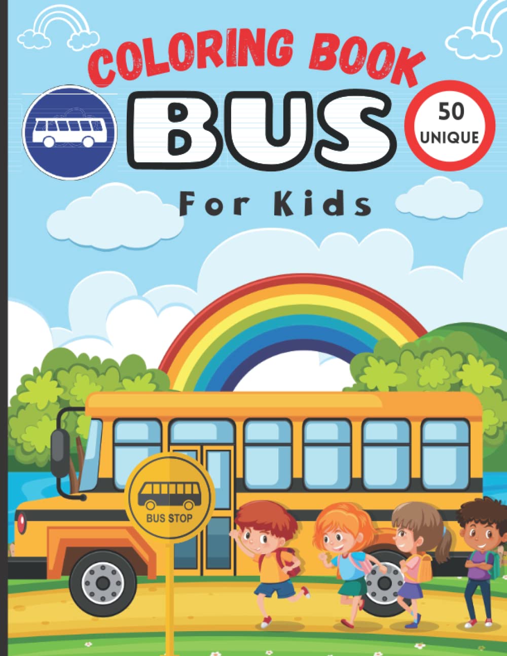 Buy Bus Coloring Book For Kids: Fun School bus coloring pages - buses ...