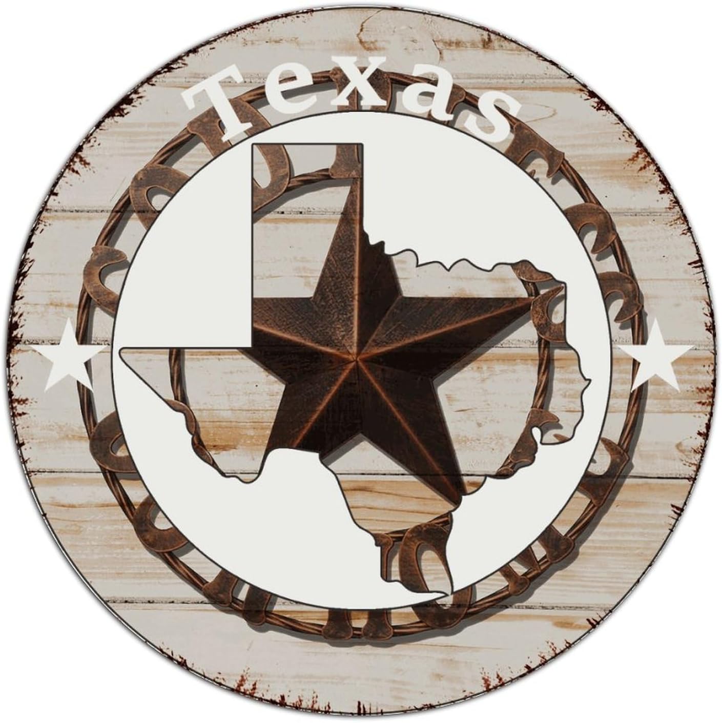 Amazon.com: Texas Lone' Star Home Map Rustic Metal Tin Sign Funny ...