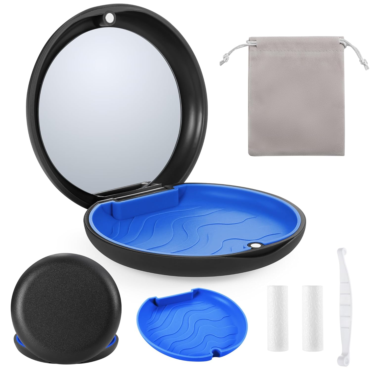 Amazon.com : Retainer Case For Invisalign Aligner, with 2 Pcs Chewies ...