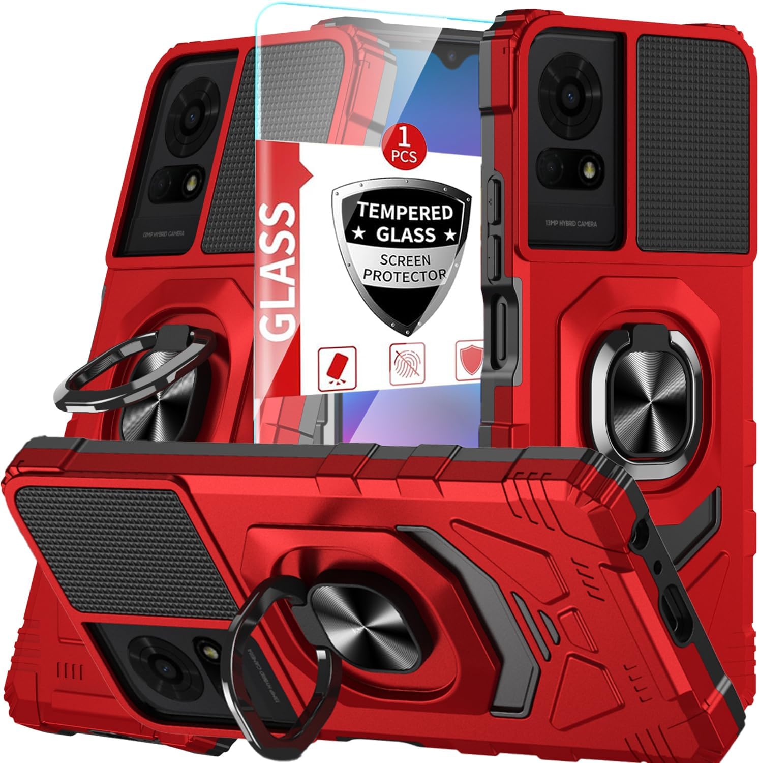 Amazon.com: for TCL K24/TCL K23/TCL 50 LE/Cricket K24 5G Case Work with Magnetic Car Mount, for ...