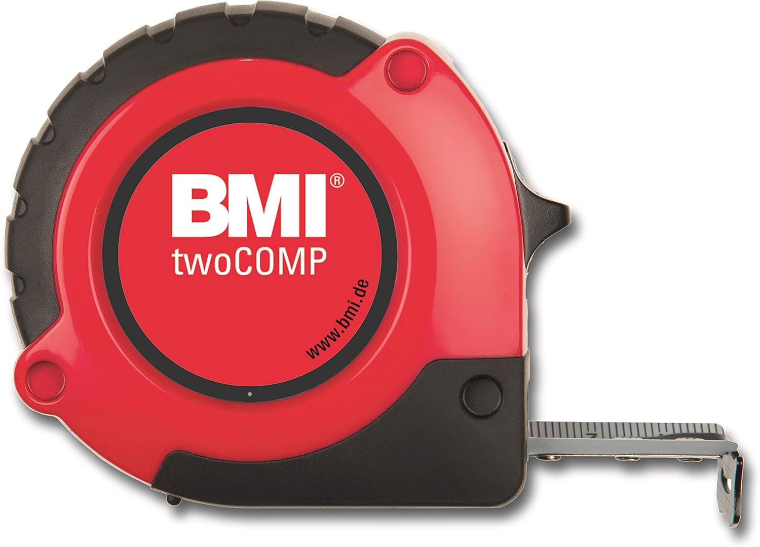 BMI 472541021 M Two COMP M Pocket Measuring Tape White Black Red 5 M bmi-472541021-m-two-comp-m-pocket-measuring-tape-white-black-red-5-m