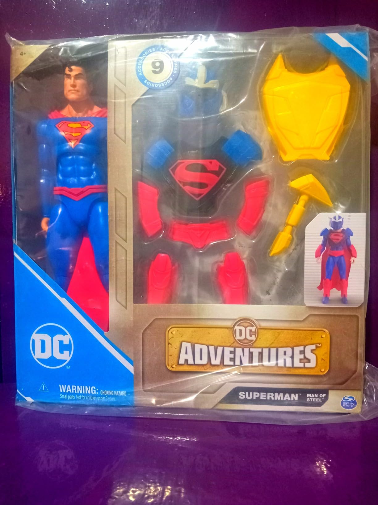 DC Comics, Superman Man of Steel Action Figure, DC Adventures, 30.48cm ...