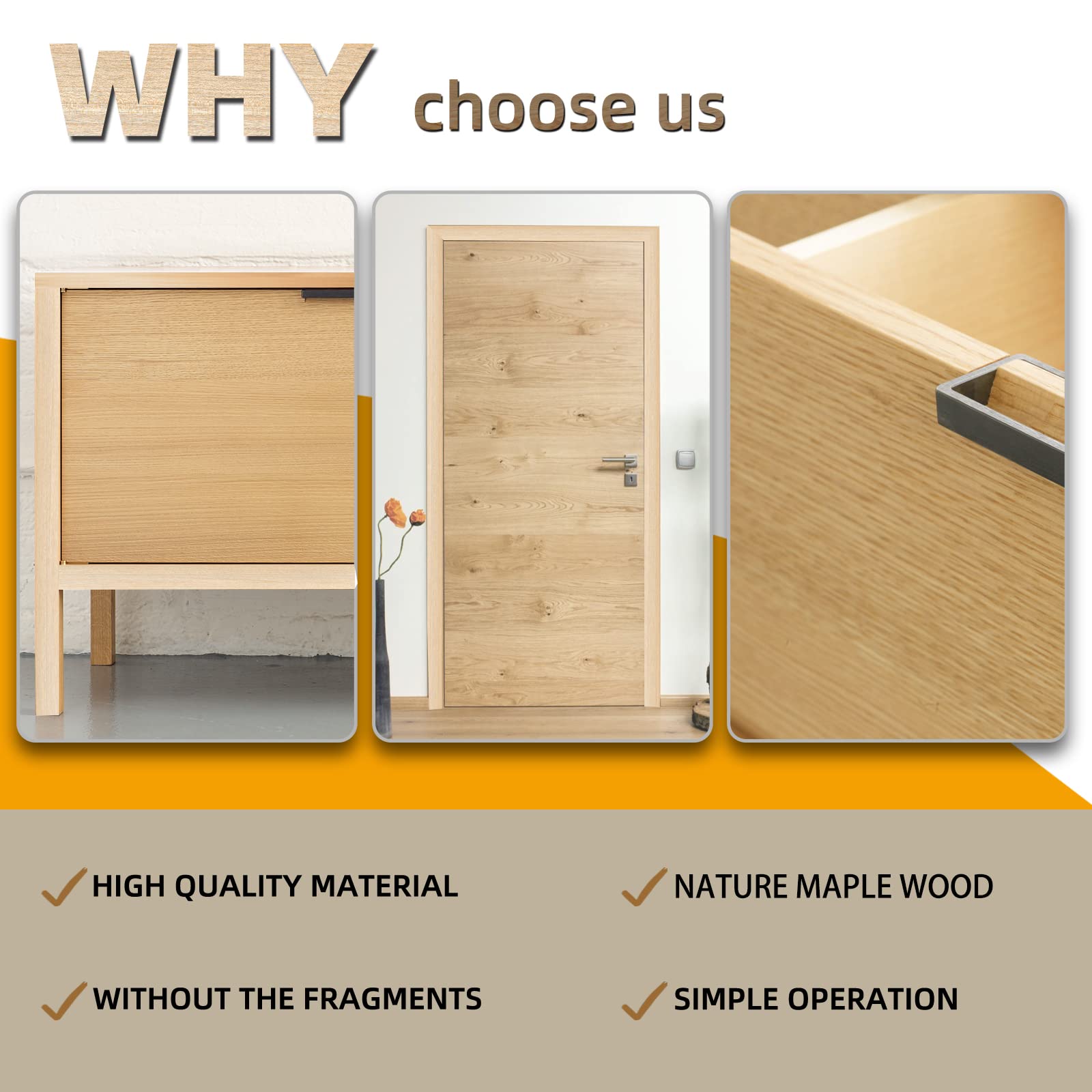 Snapklik.com : Maple Edge Banding, 2 Inch X 100ft Wood Edge Banding Pre ...