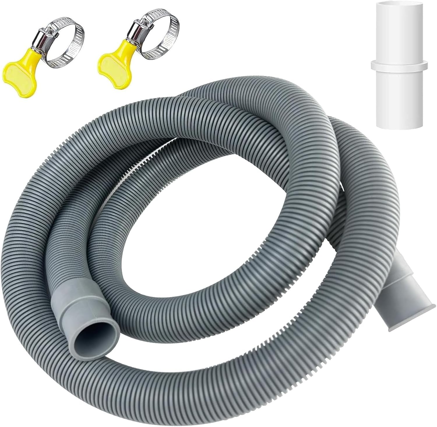 1M Washing Machine Waste Pipe Extension Adapter Kit, Dishwasher Hose ...