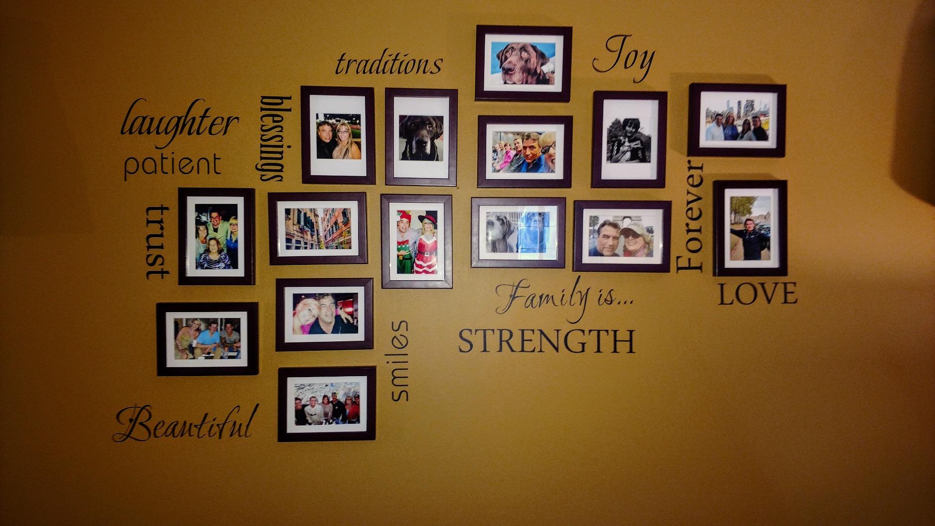 Amazon.com: Family Wall Decal-Classic-Set of 12 Family Words Quote ...