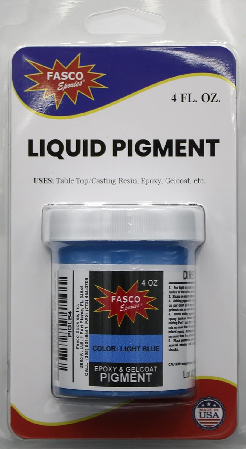 Amazon.com: Light Blue Pigment for Epoxy Resin, Gelcoat, Paint, Latex ...