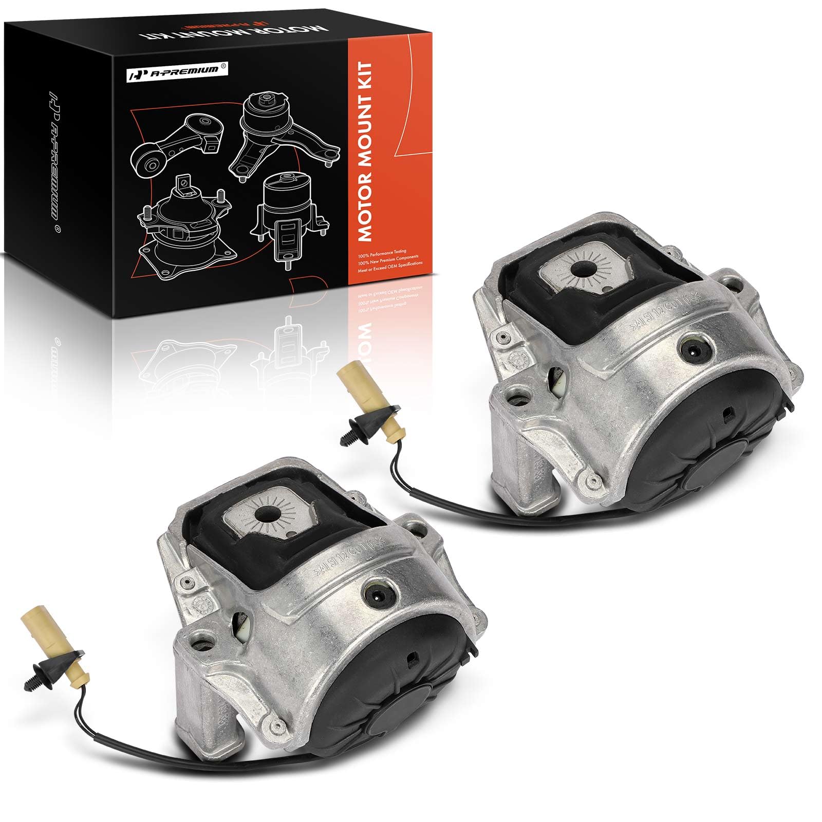 Amazon.com: A-Premium 2PCS Engine Motor Mount Set Compatible with Audi ...
