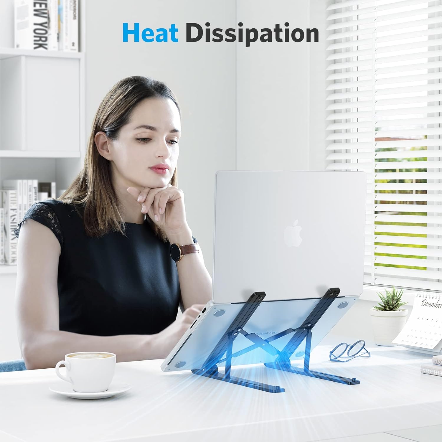 Buy Portable Laptop Stand, OMOTON Laptop Stand for Desk Ergonomic 7 ...