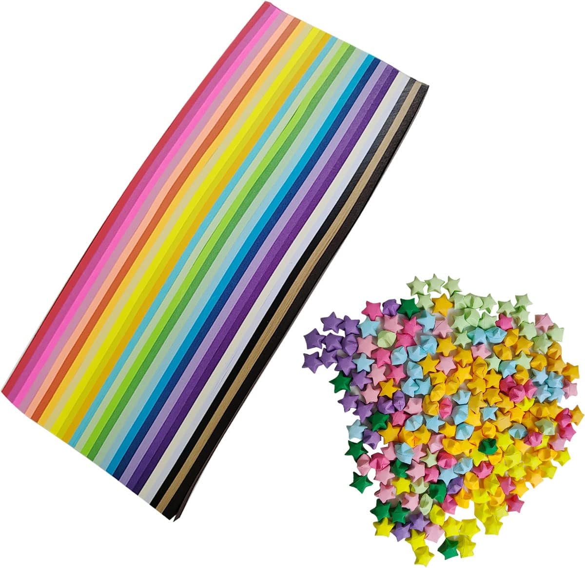 Amazon.com : 1030 Sheets 27 Colors Origami Stars Paper Strips, Origami ...