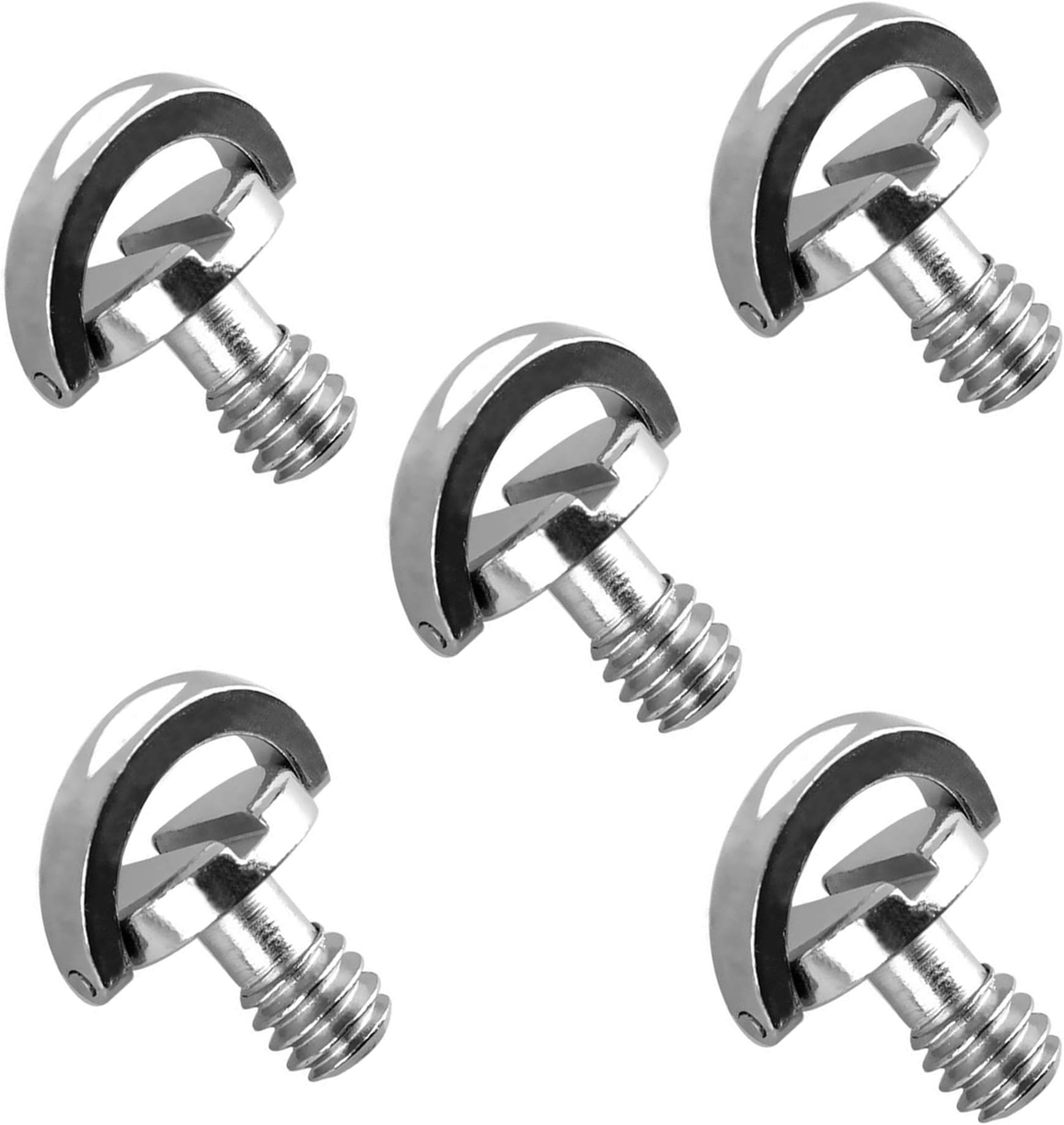 Amazon.com : (5 Packs) Stainless Steel D Shaft D-Ring 1/4" Tripod Screw ...