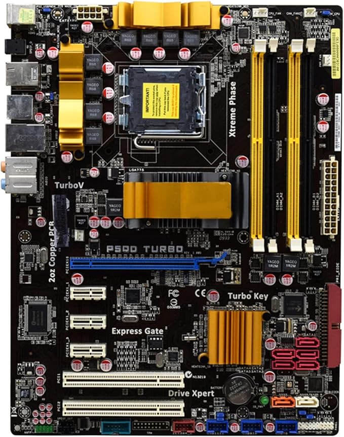 Amazon | ASUS P5QD TURBO LGA775マザーボードDDR216Gデスクトップボードコンピューターマザーボードに適合 ...