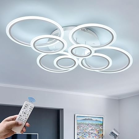 Living Room LED Ceiling Lights Dimmable Light Fixtures Ceiling Flush ...