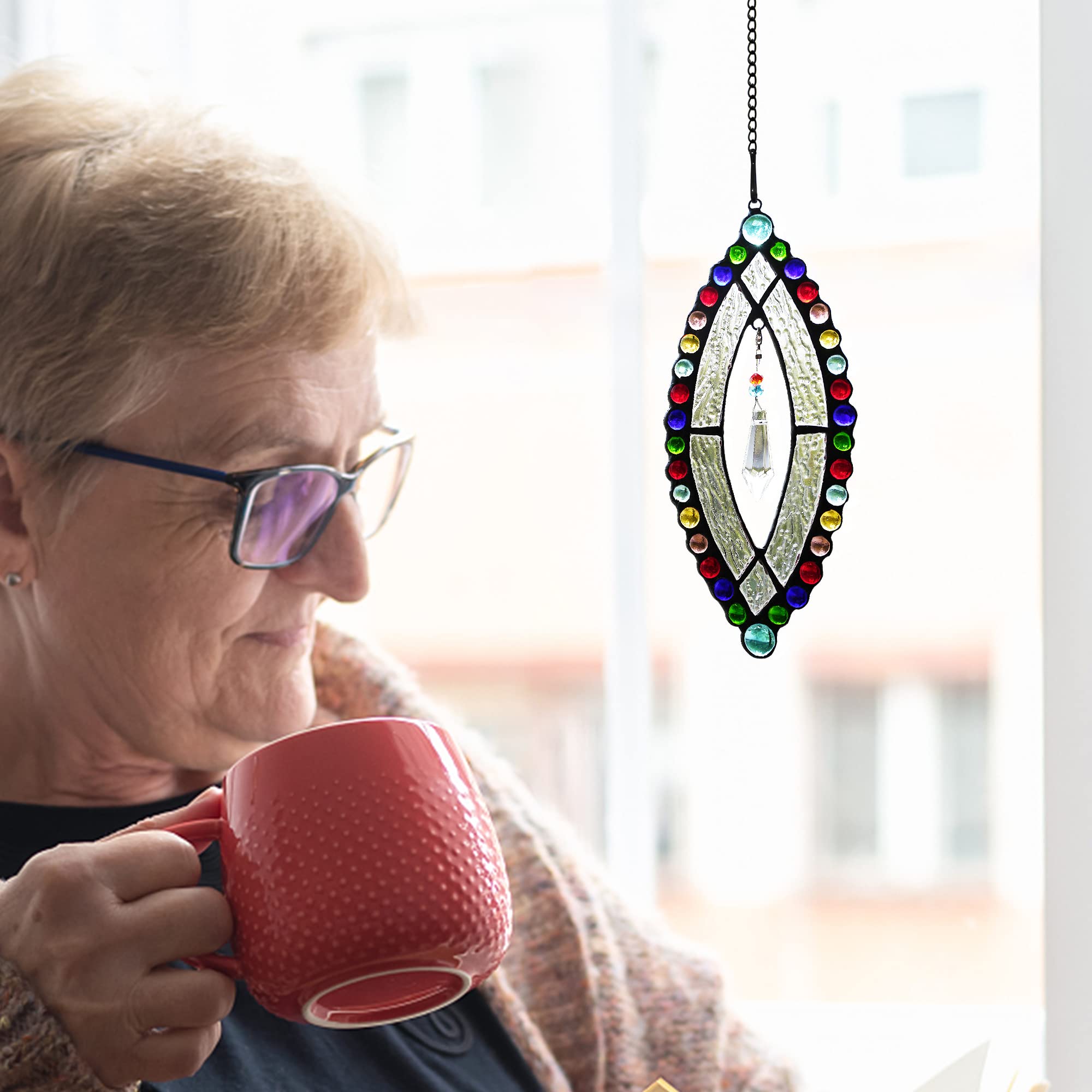 Snapklik.com : BOXCASA Suncatcher For Window Crystals,Stained Glass ...