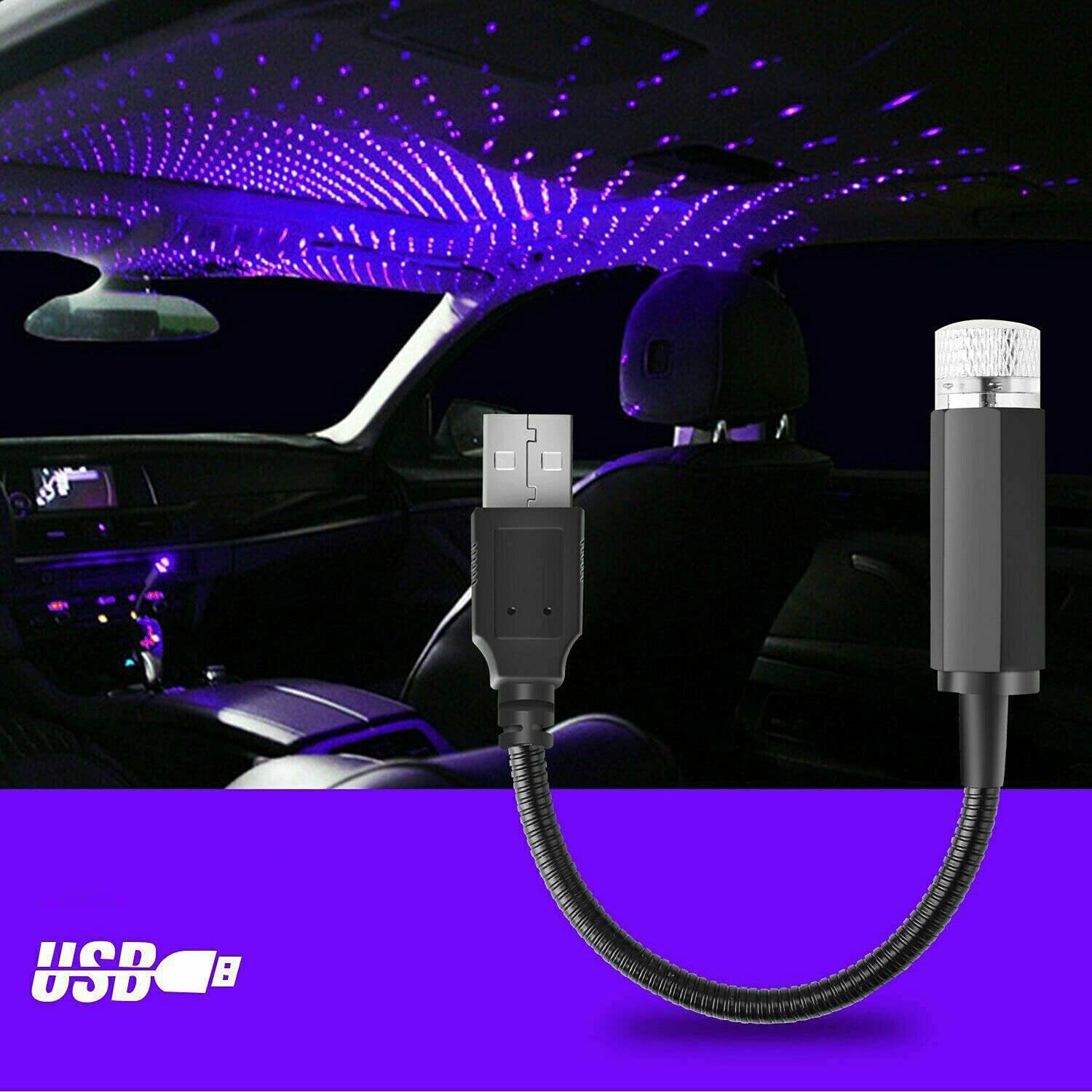 Car Interior Roof LED Star Light ,USB LED Roof Light Car Interior ...
